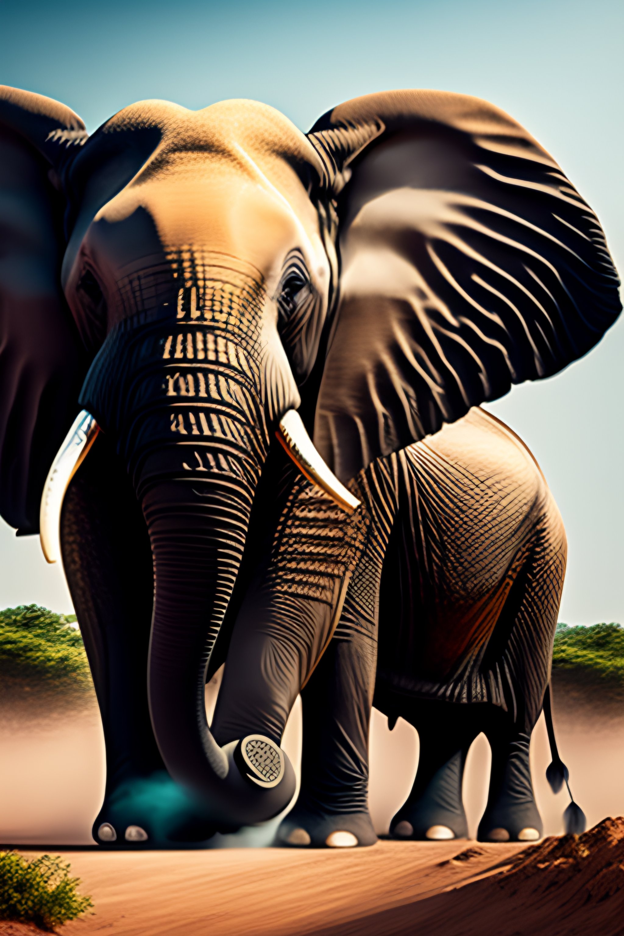 Lexica - Elephant driving in car 4 k realistic, photorealistic, detailed