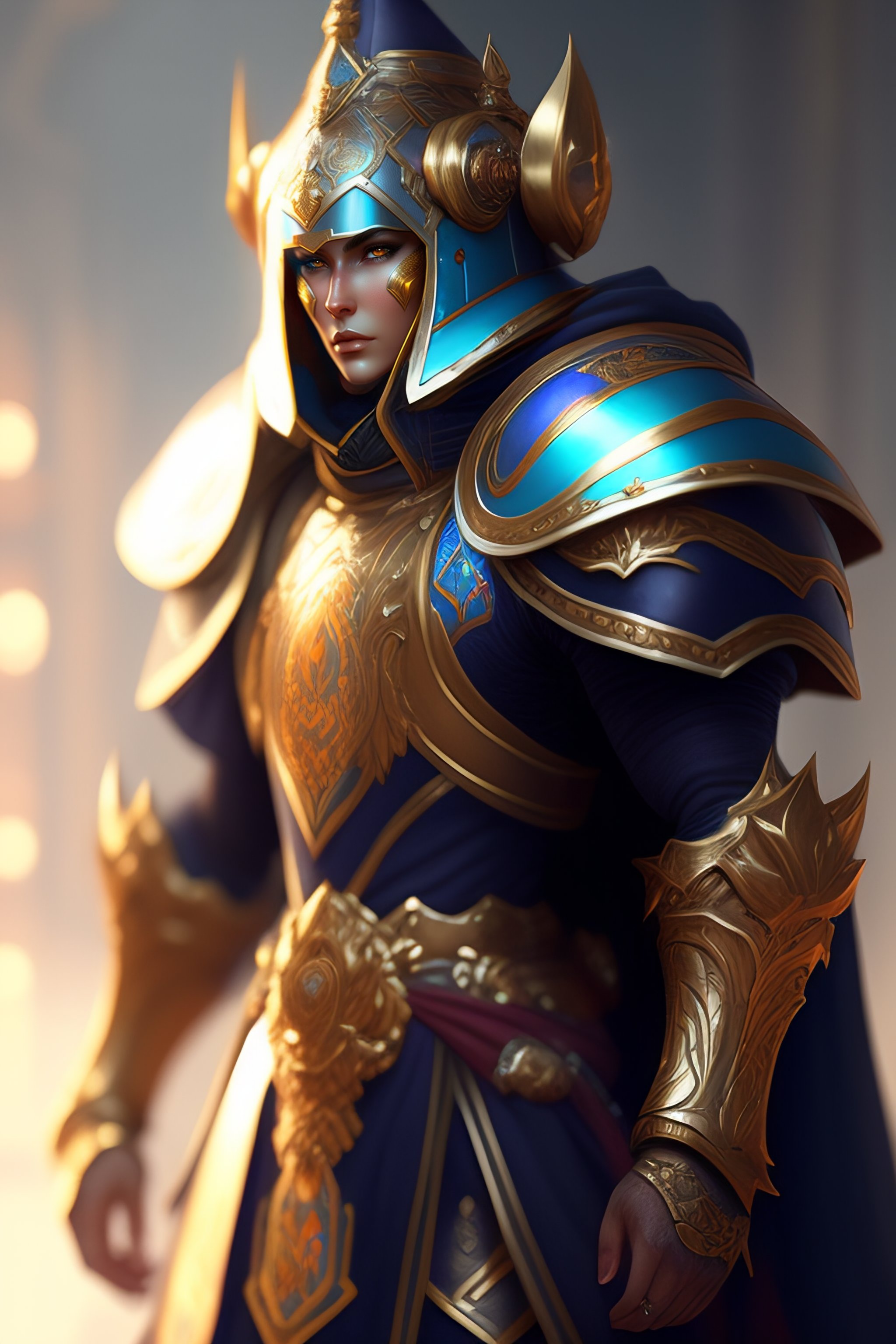 Lexica - Robotic gnome knight, posing for a fight intricate, elegant ...