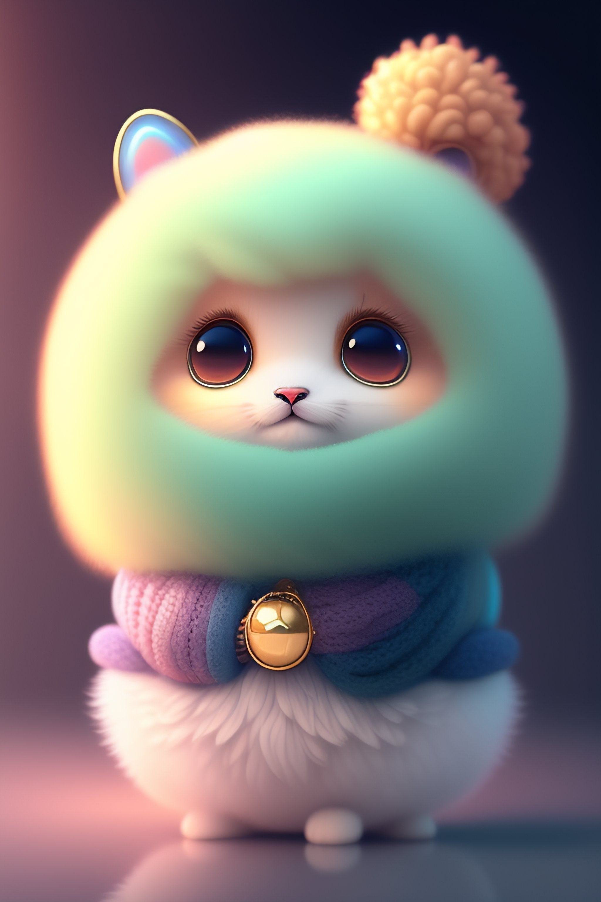 Lexica - Cute and adorable cartoon fluffy baby rhea, fantasy, dreamlike ...