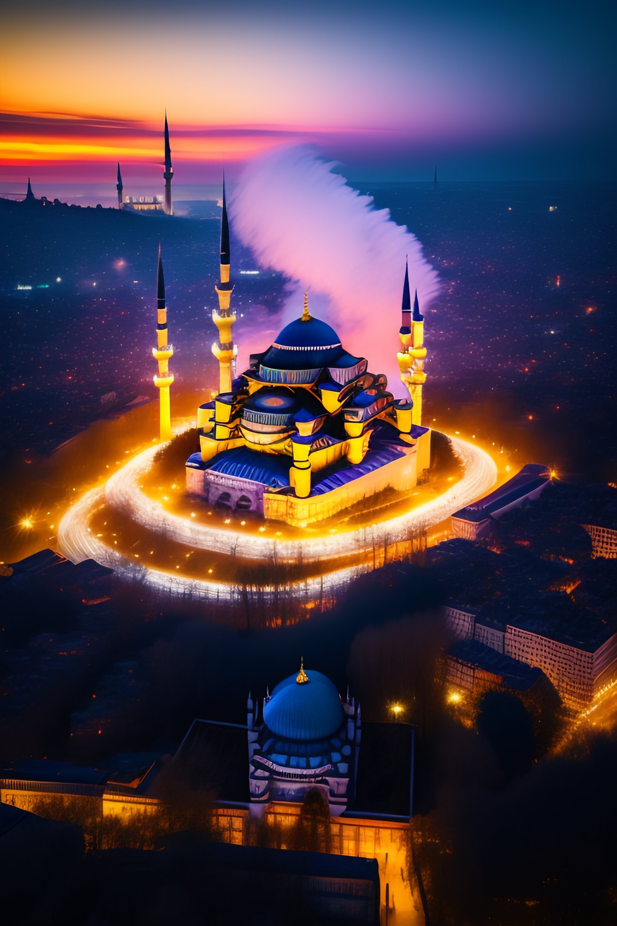 Blue Mosque Istanbul Aerial