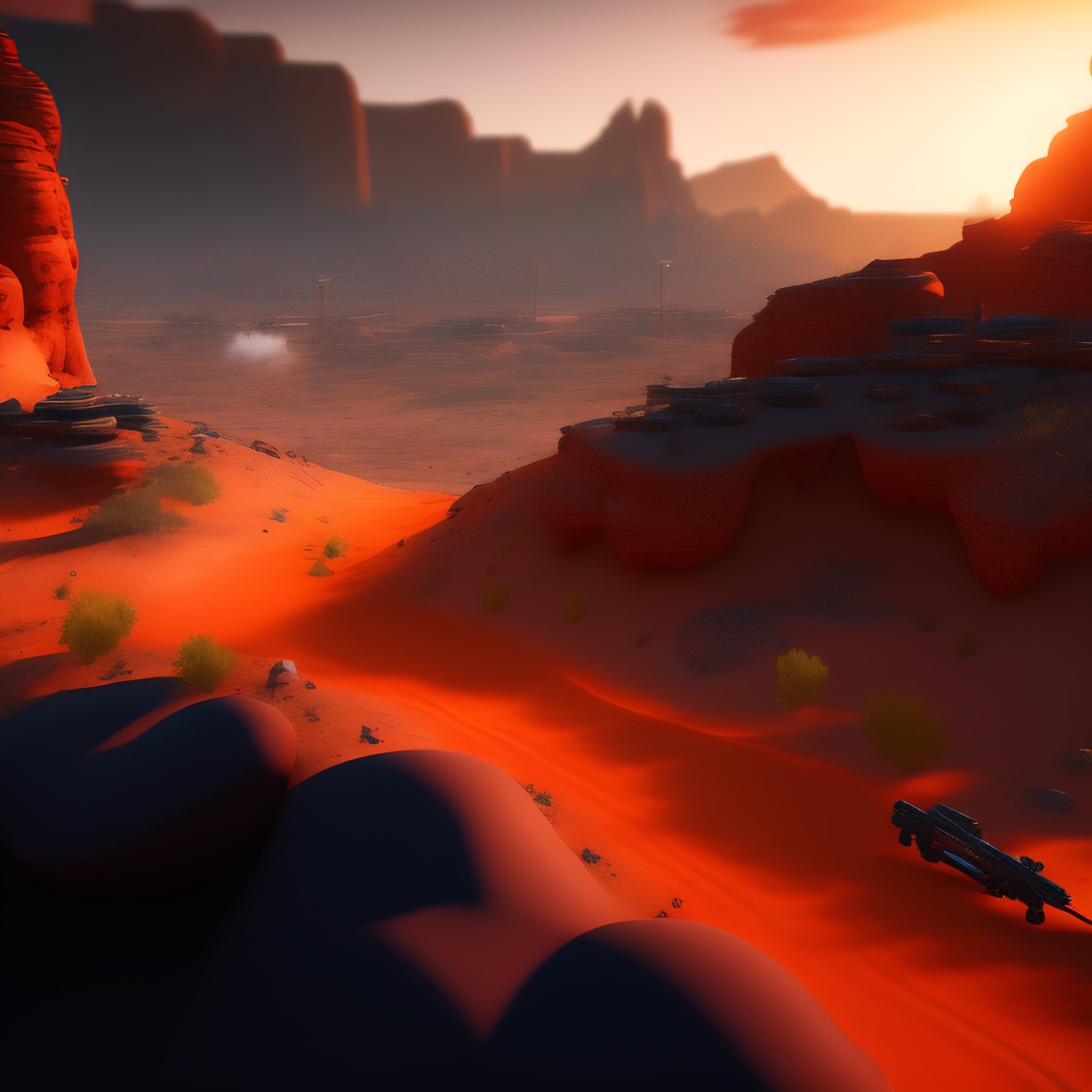 Lexica - CS-GO battle map, hollographic orange details color, Knolling ...