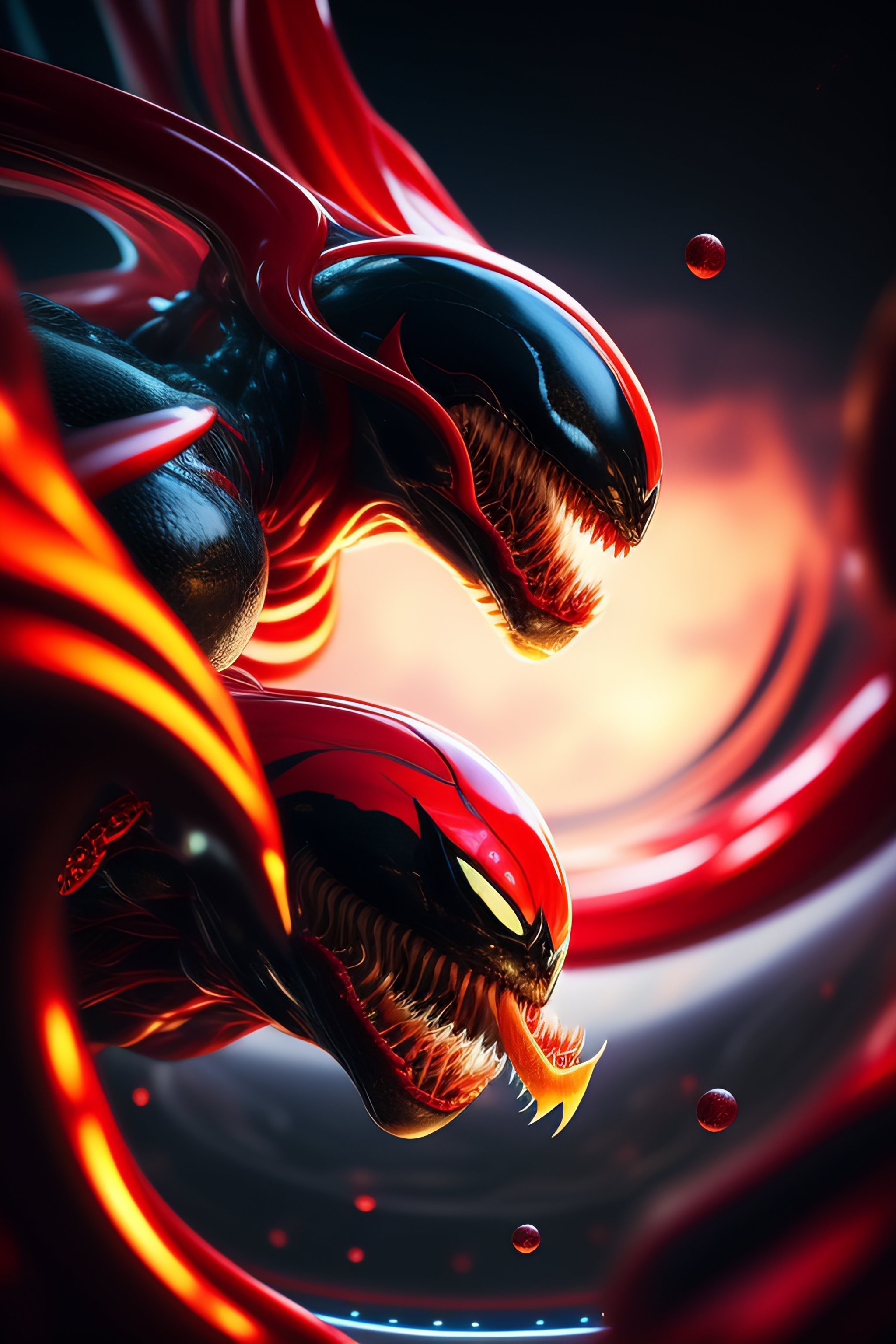 Lexica - Venom and carnage floating away from one another in space ...