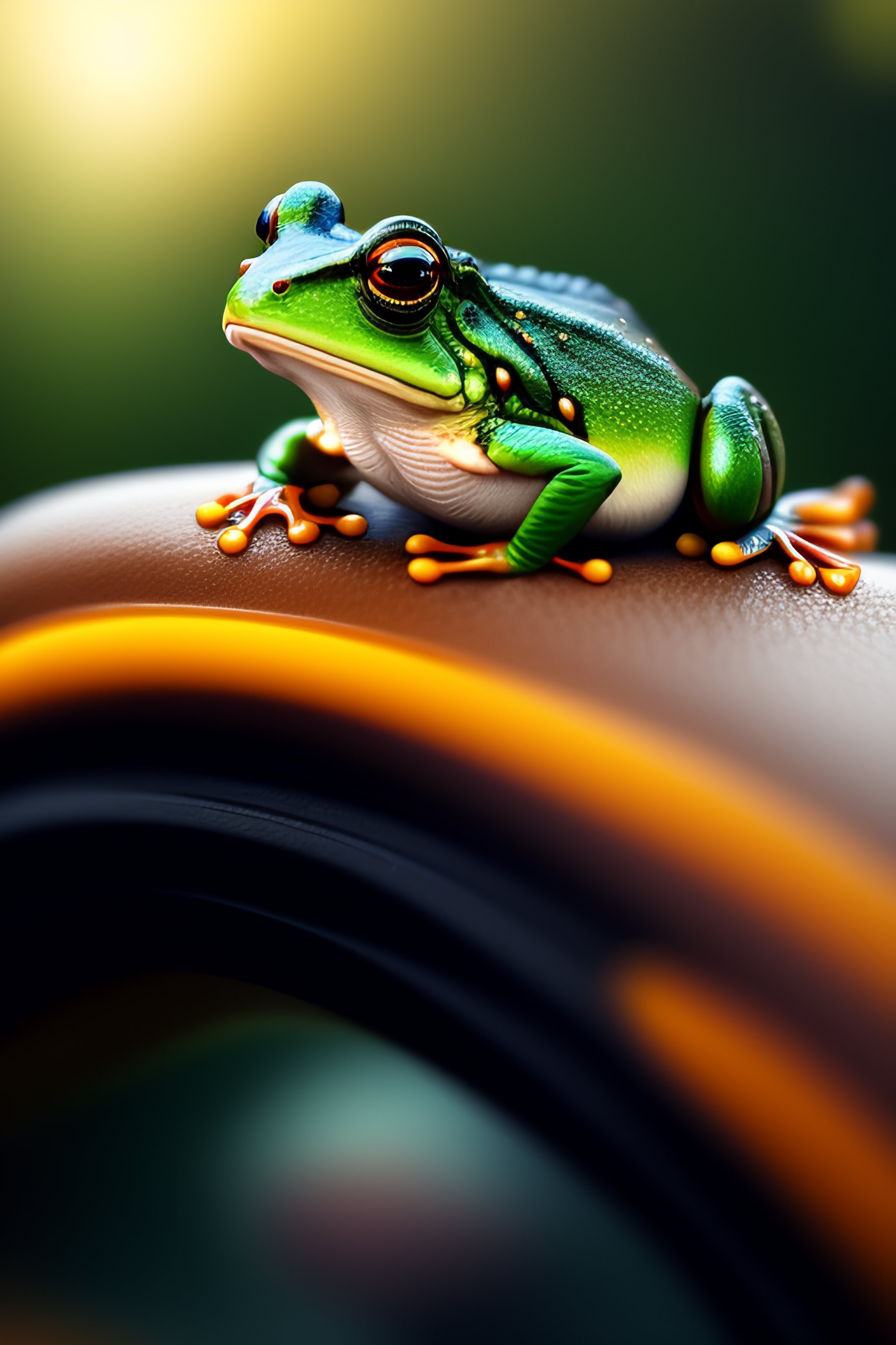 Lexica - Frog driving a car,realistic,4k