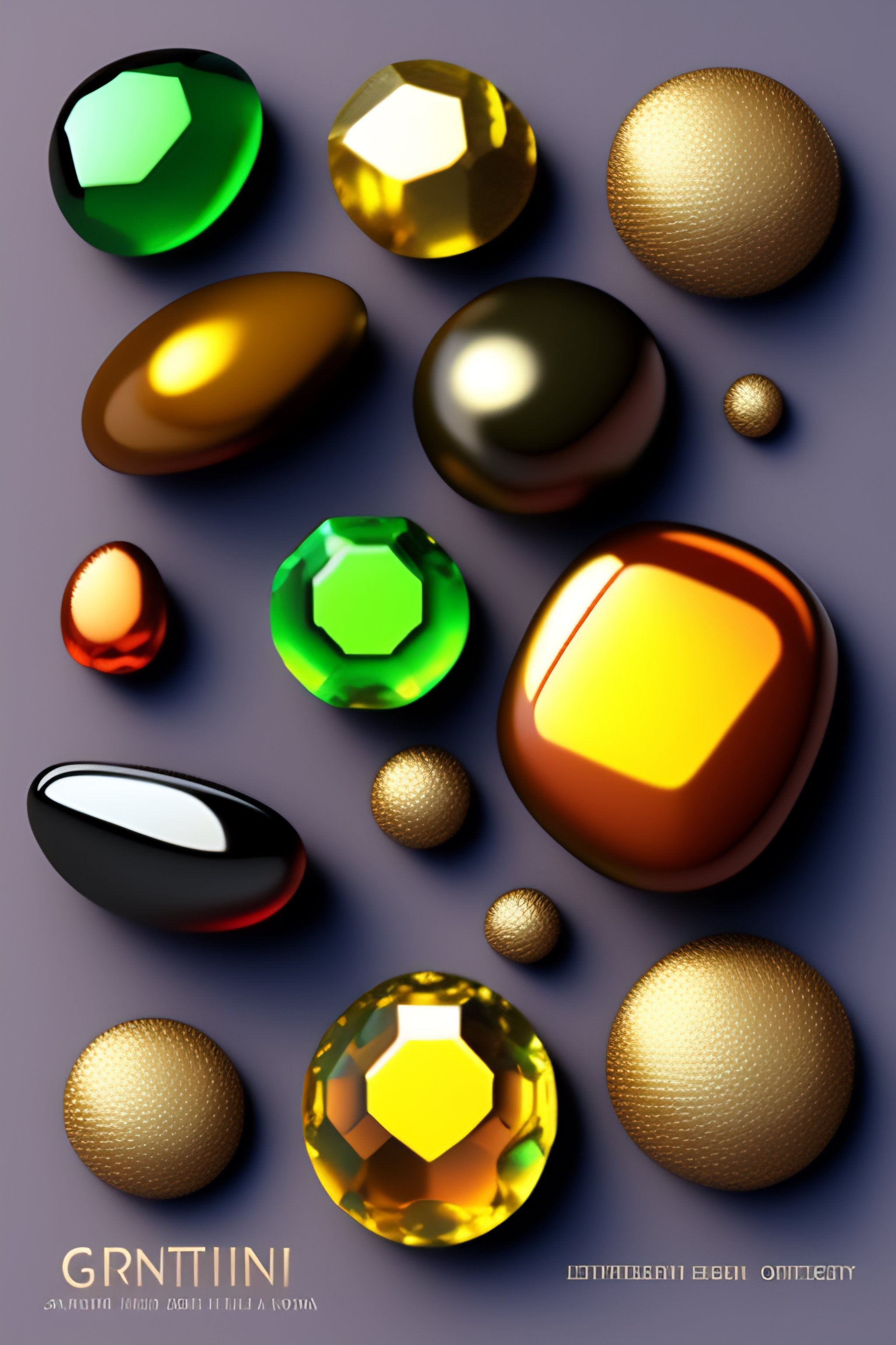 Lexica Spritesheet Gemlike Stones