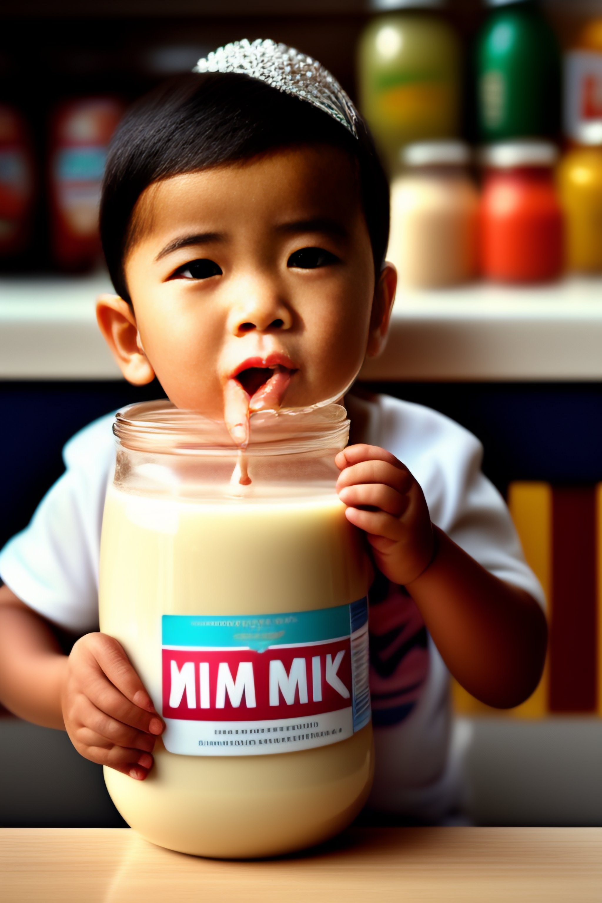 Lexica - My boyfriend drink milk