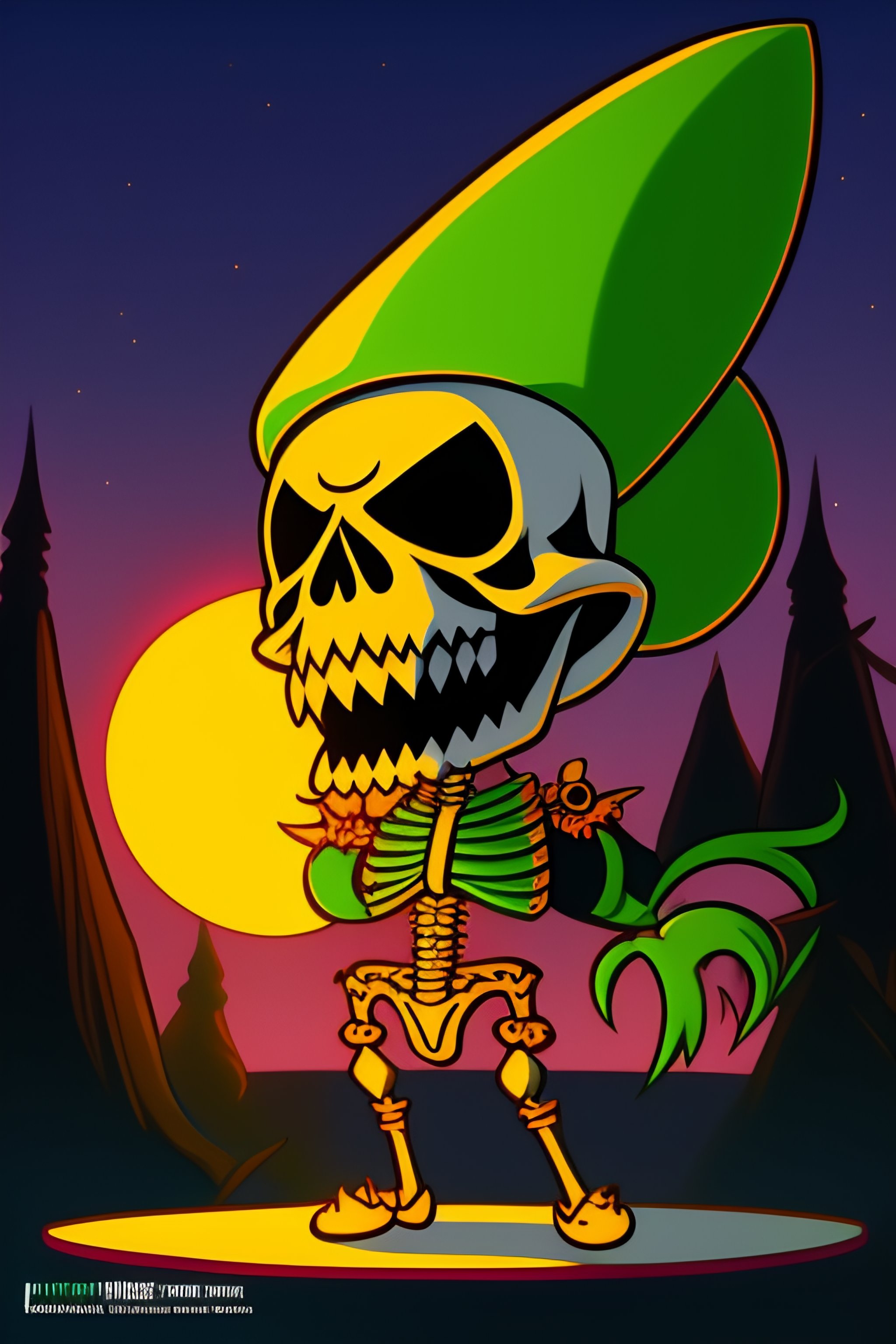 Lexica - Lord Hater skeleton from cartoon wander over yonder