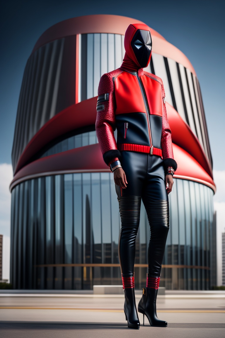 Lexica - Hyperrealistic Haute Couture Deadpool as a Fashion Model ...