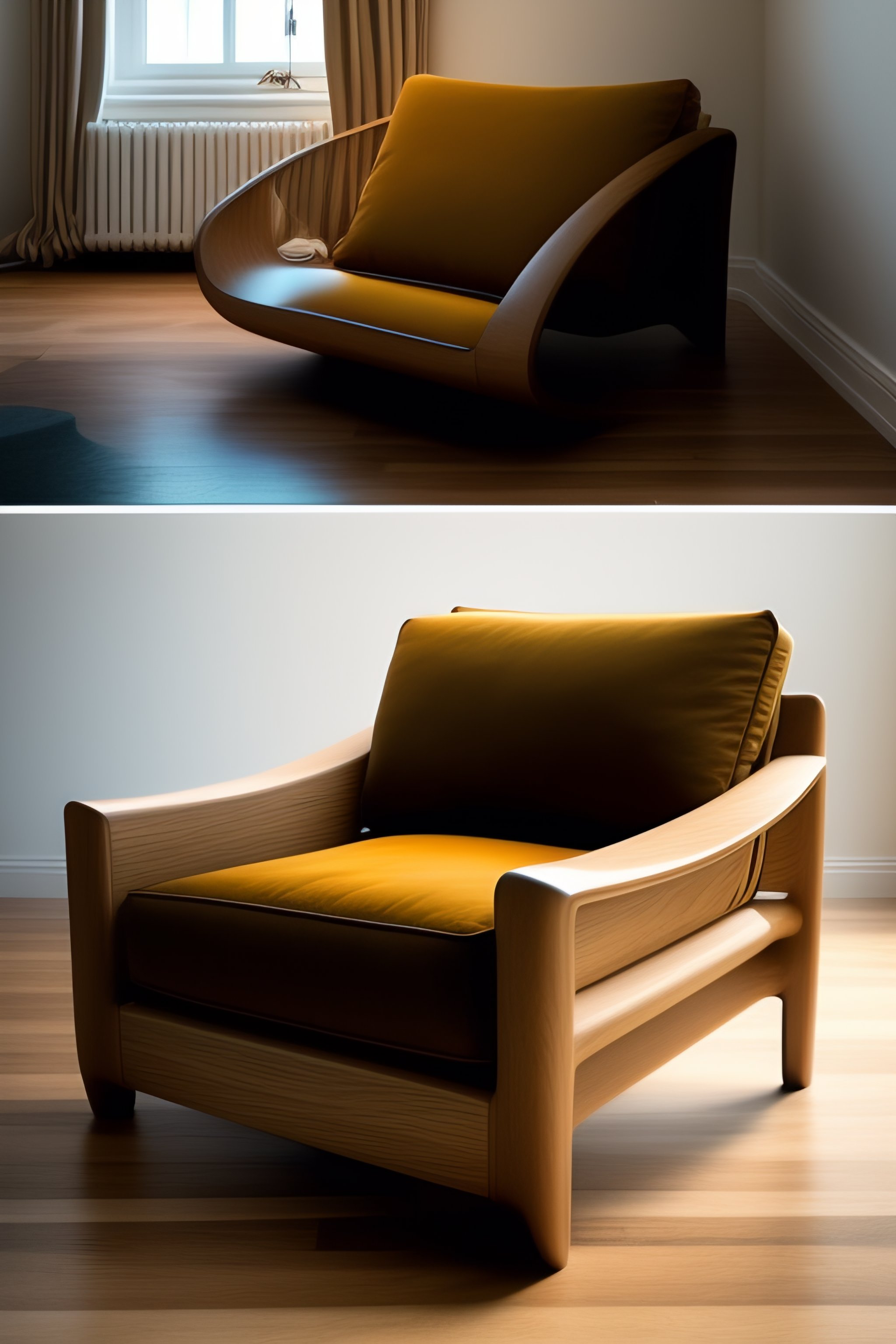 Lexica - Plans for a modern and simple oak wood arm chair comfy elegant ...