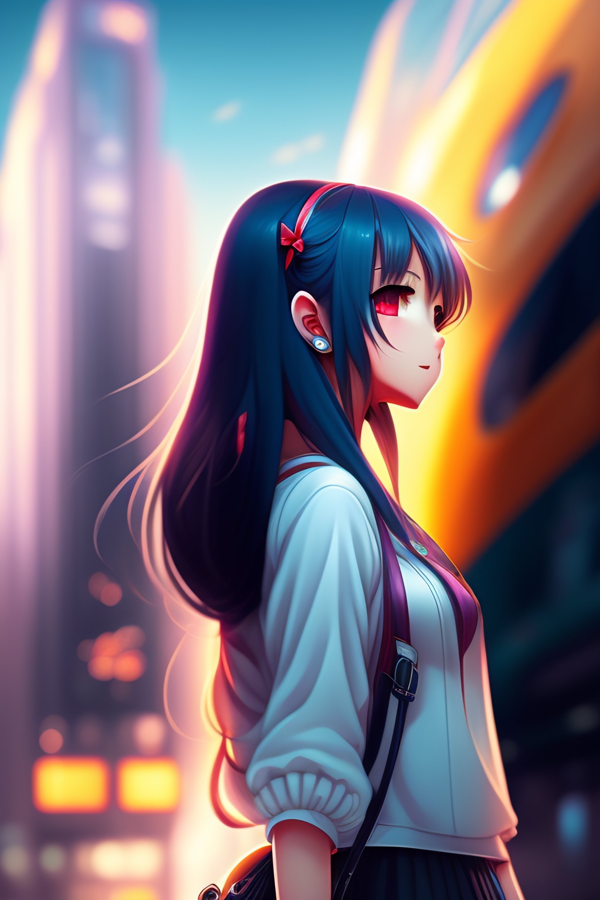 Lexica - Rsh-12, anime girl, concept art, highly detailed, sharp focus ...