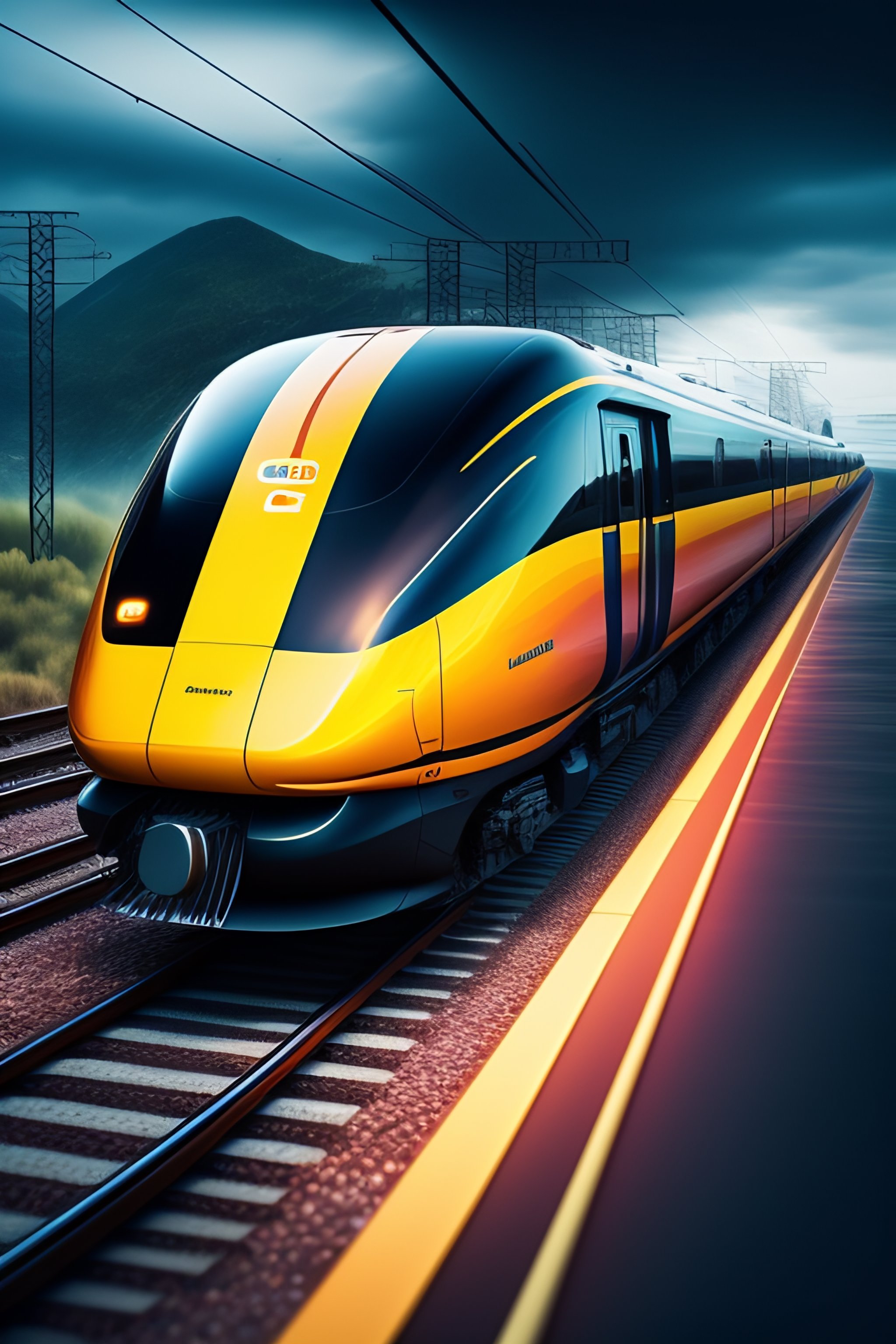 Lexica - Electric train line, numeric world