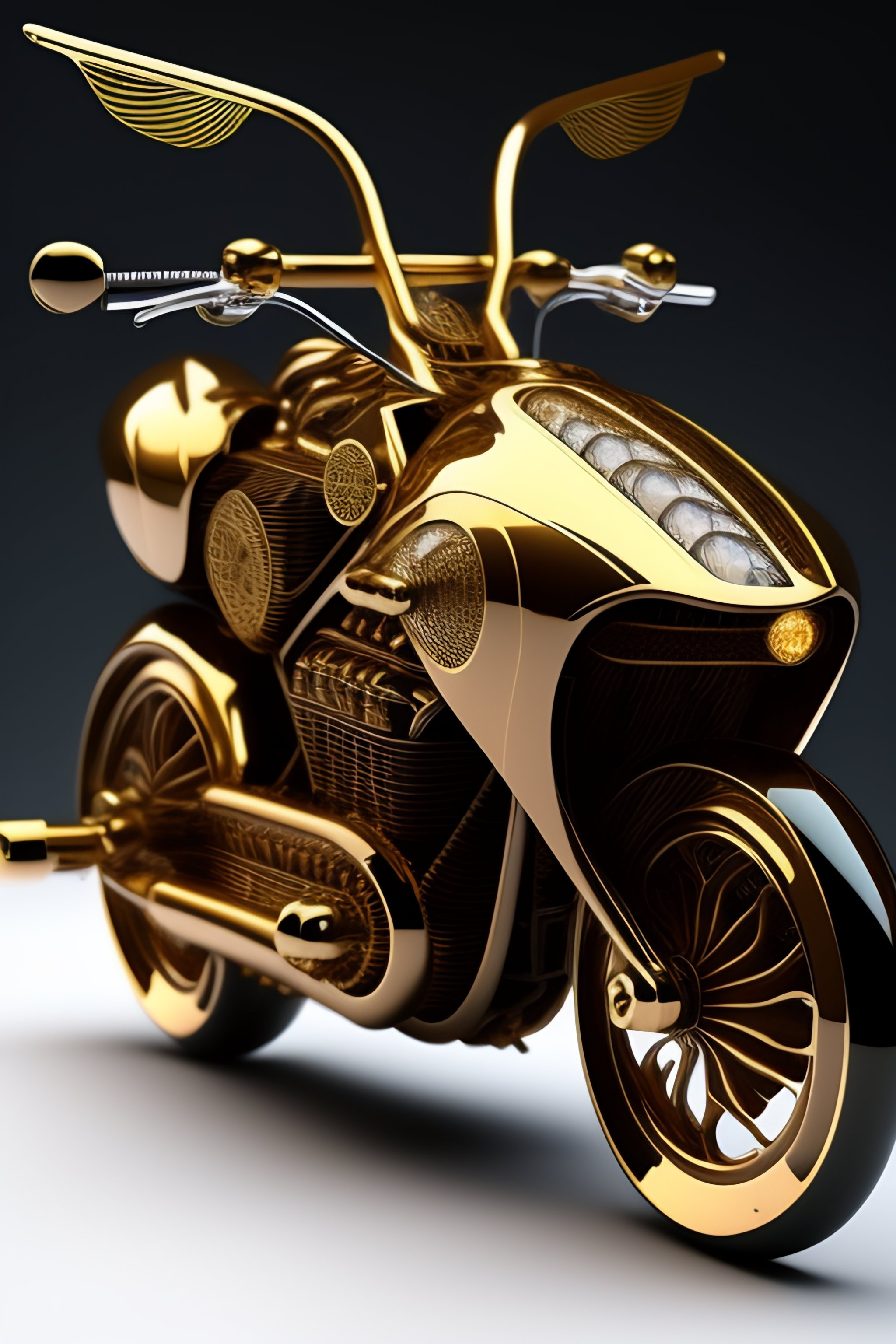 Lexica - Elaborate, highly detailed translucent cross motorbike, roots ...