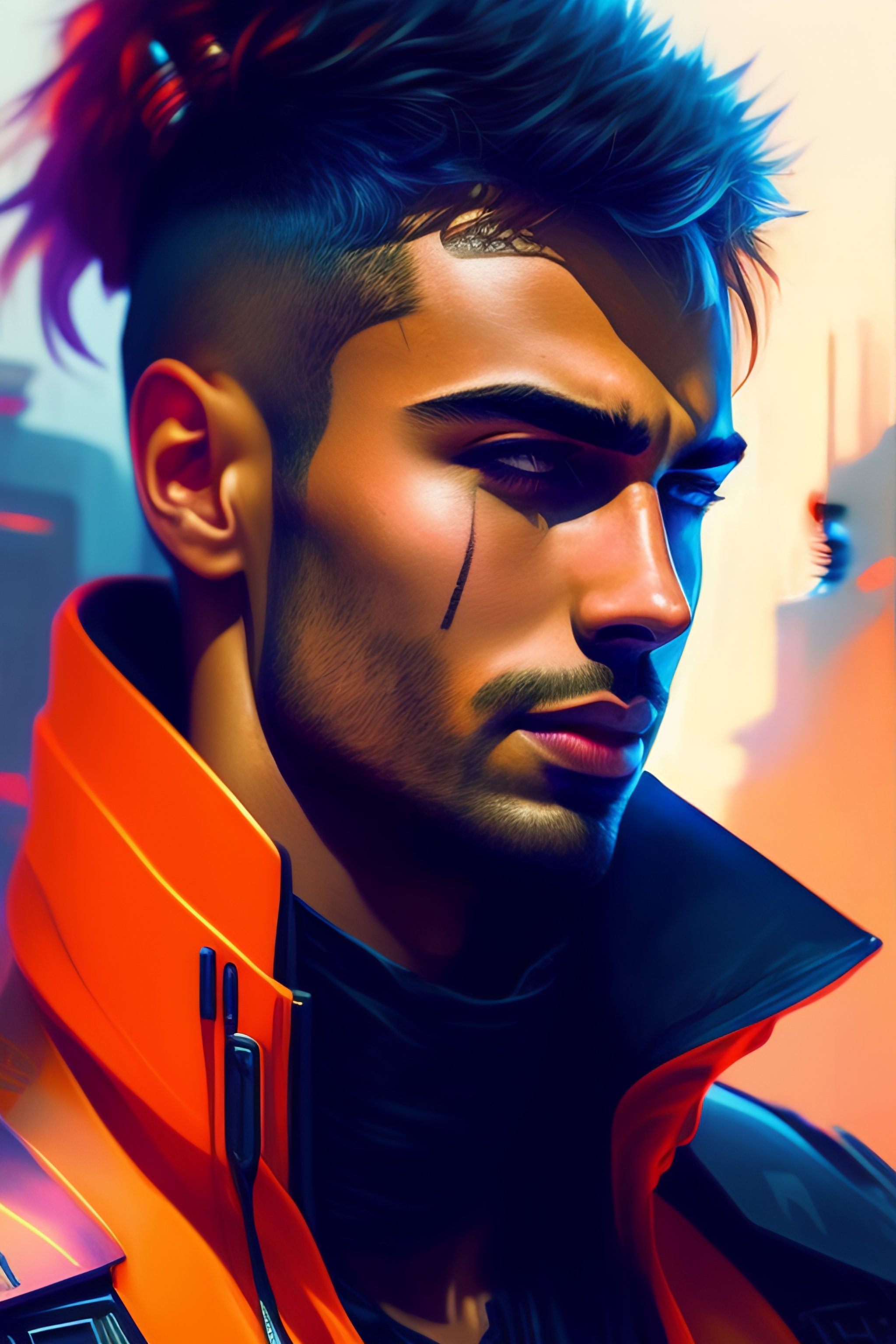 Lexica - Theo james and ana de armas, cyberpunk futuristic neon. by ...