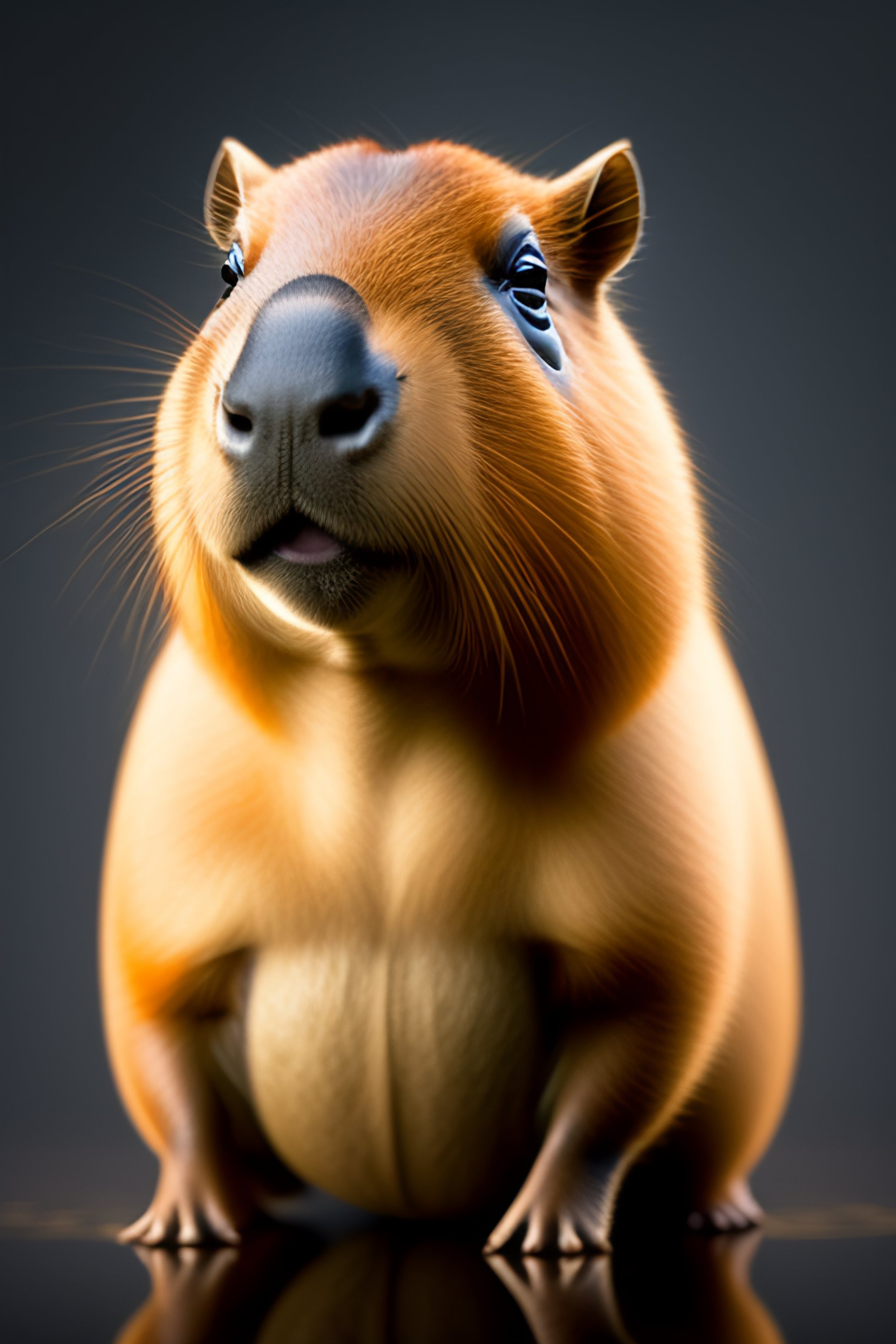 Lexica - A capybara with a donald trump face