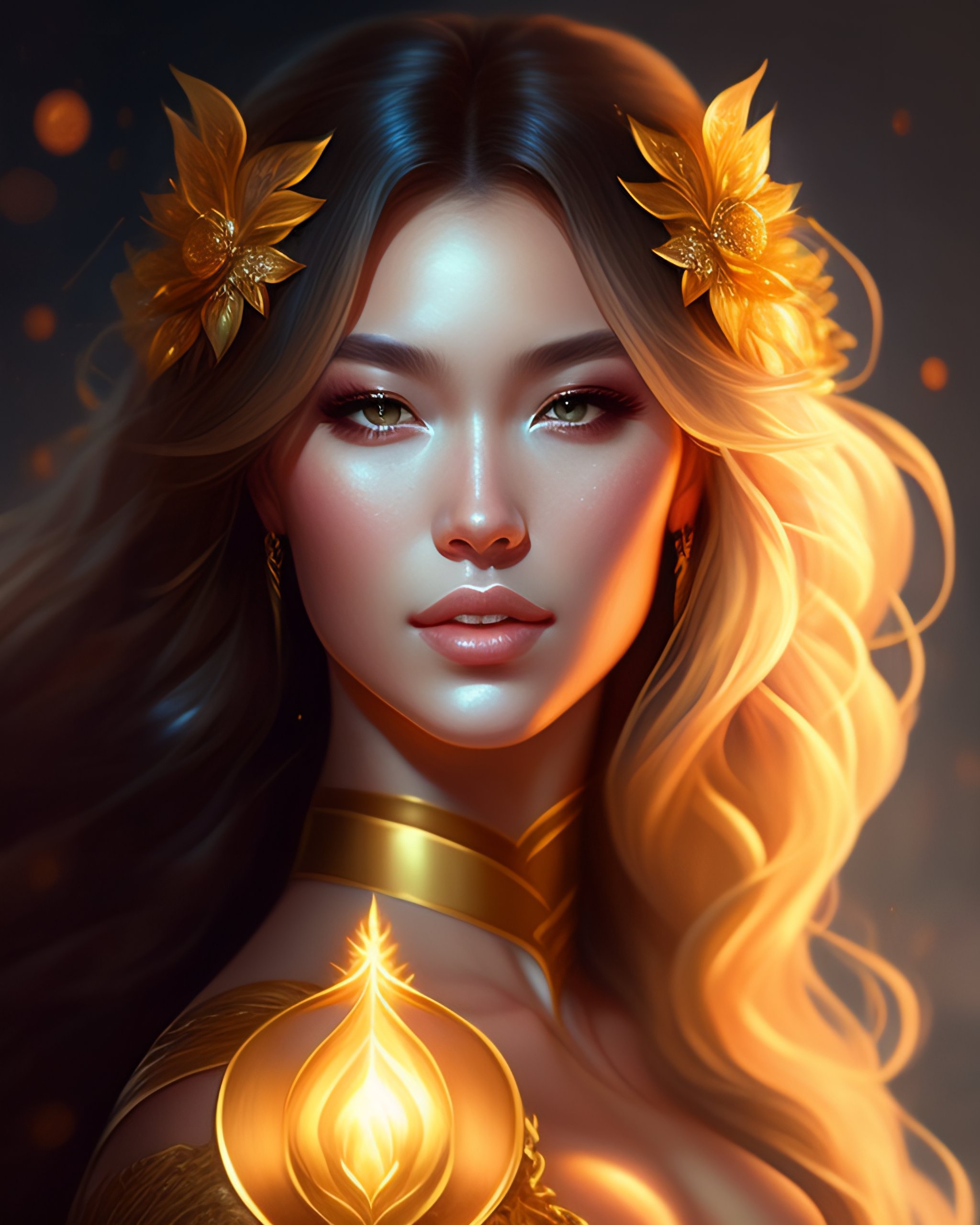 Lexica - Detailed portrait of a gorgeous sorceress princess with a ...