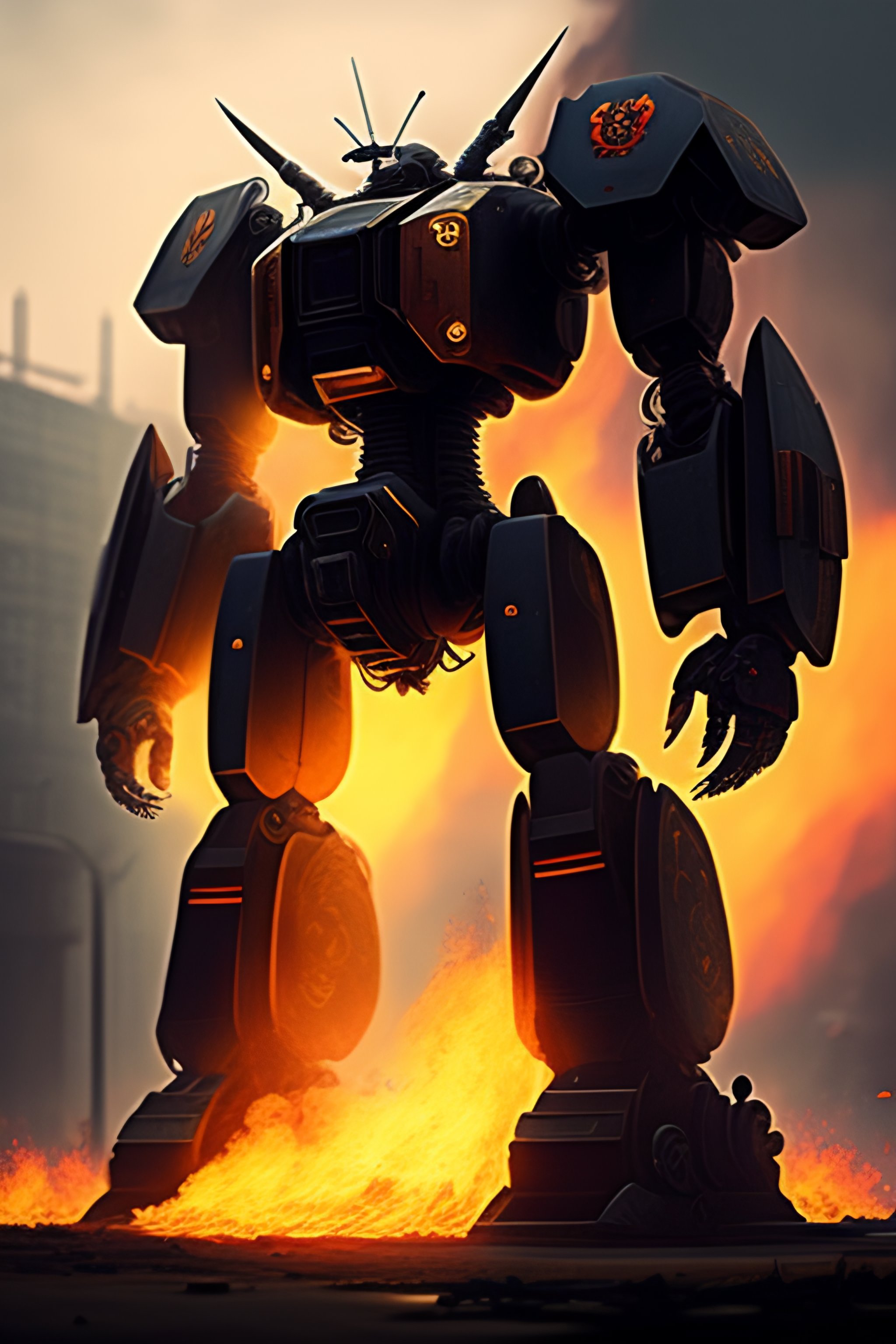 Lexica - Zombie mecha fire