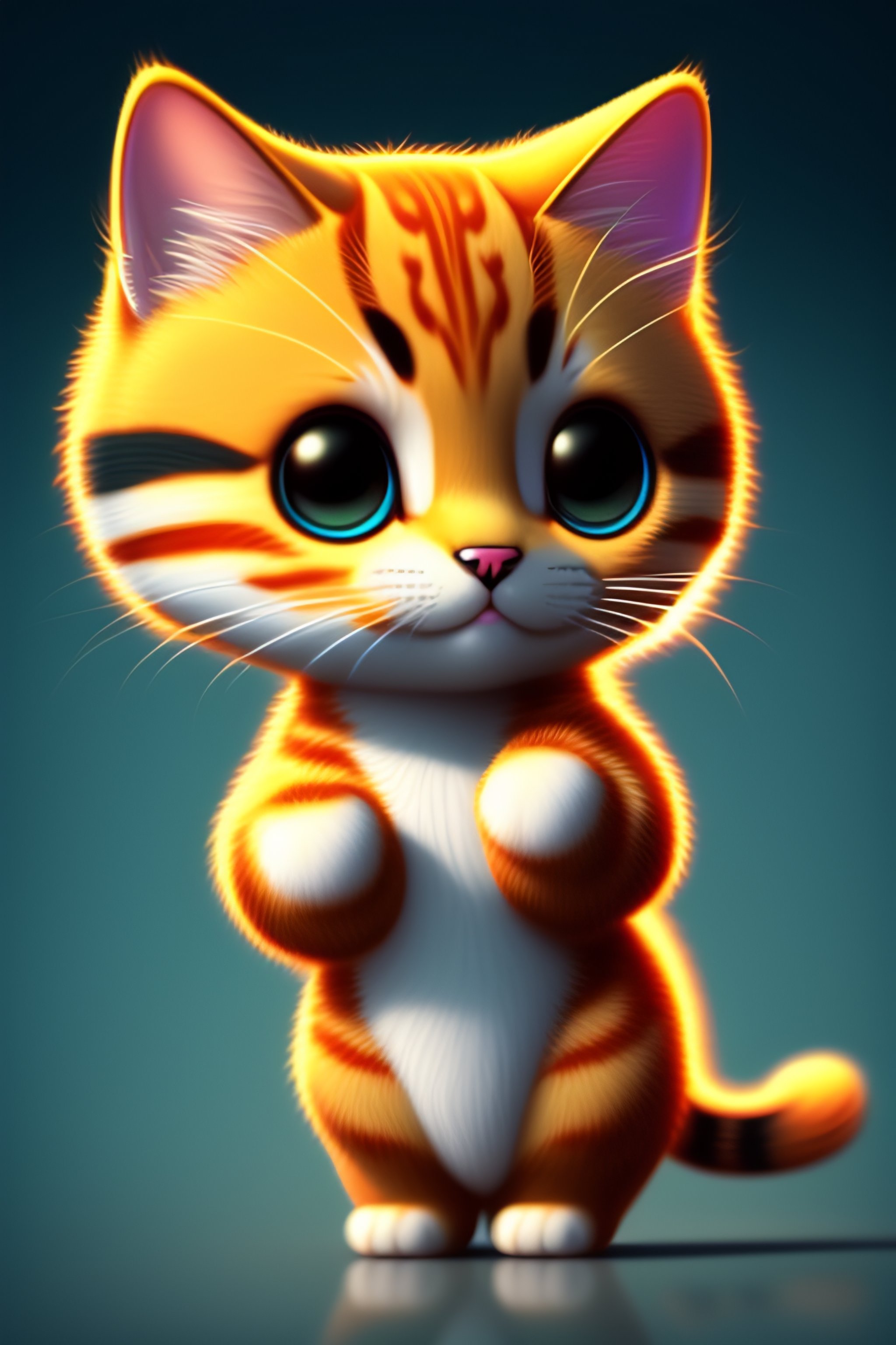 Lexica - Cute chibi cat dancing