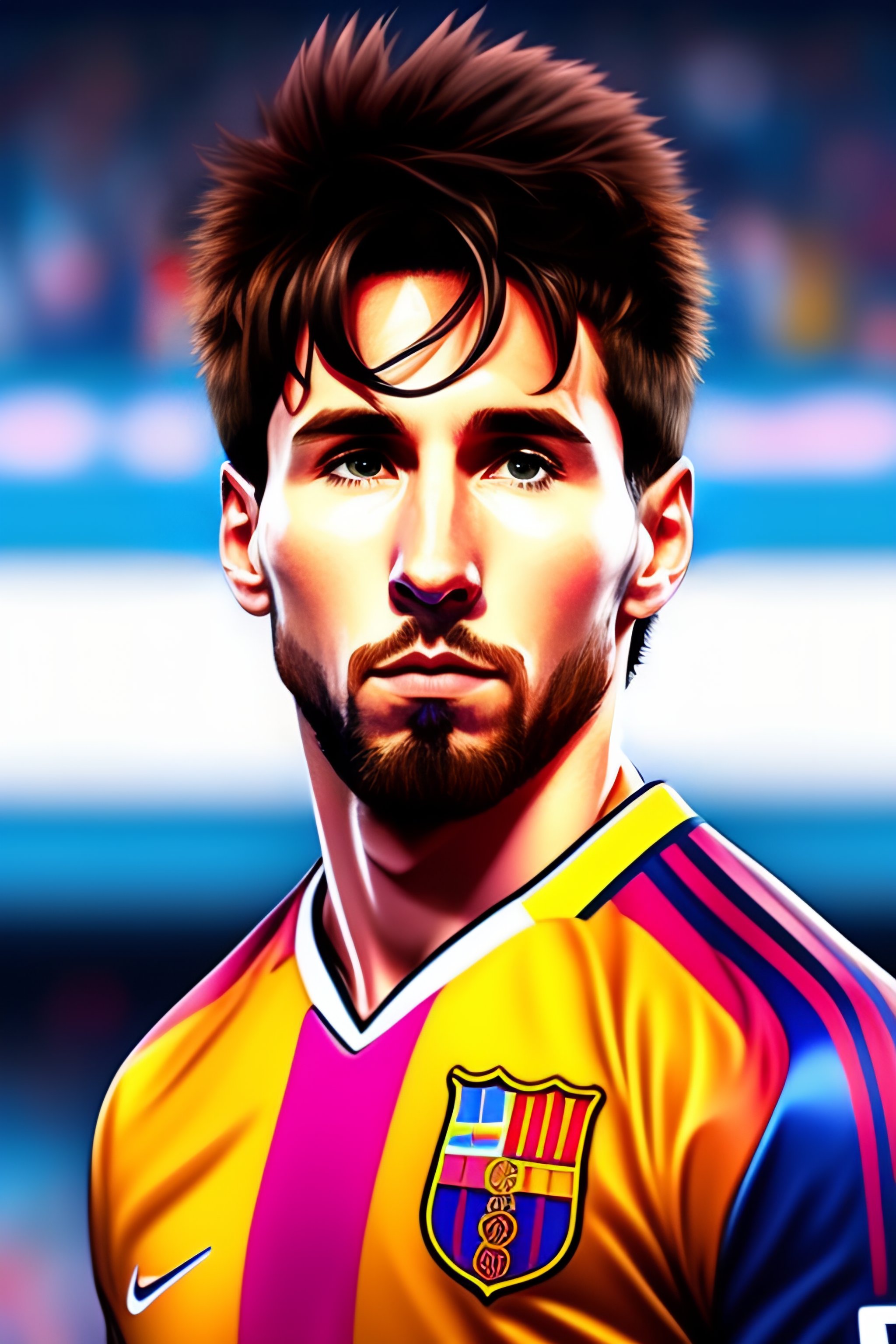 Lexica - Portrait of messi in anime style