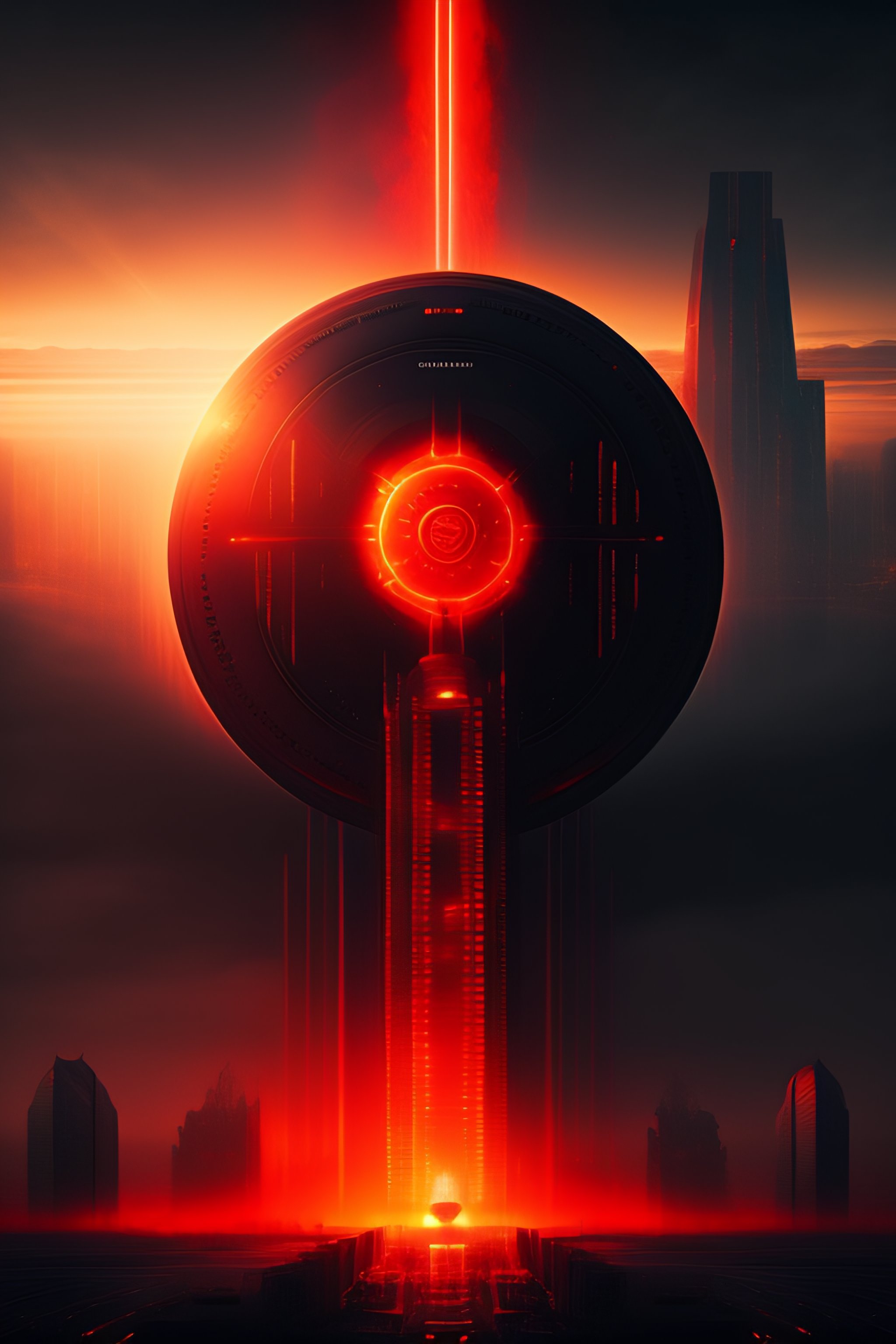 Lexica - Red, big, doomsday button on a complicated command panel was ...