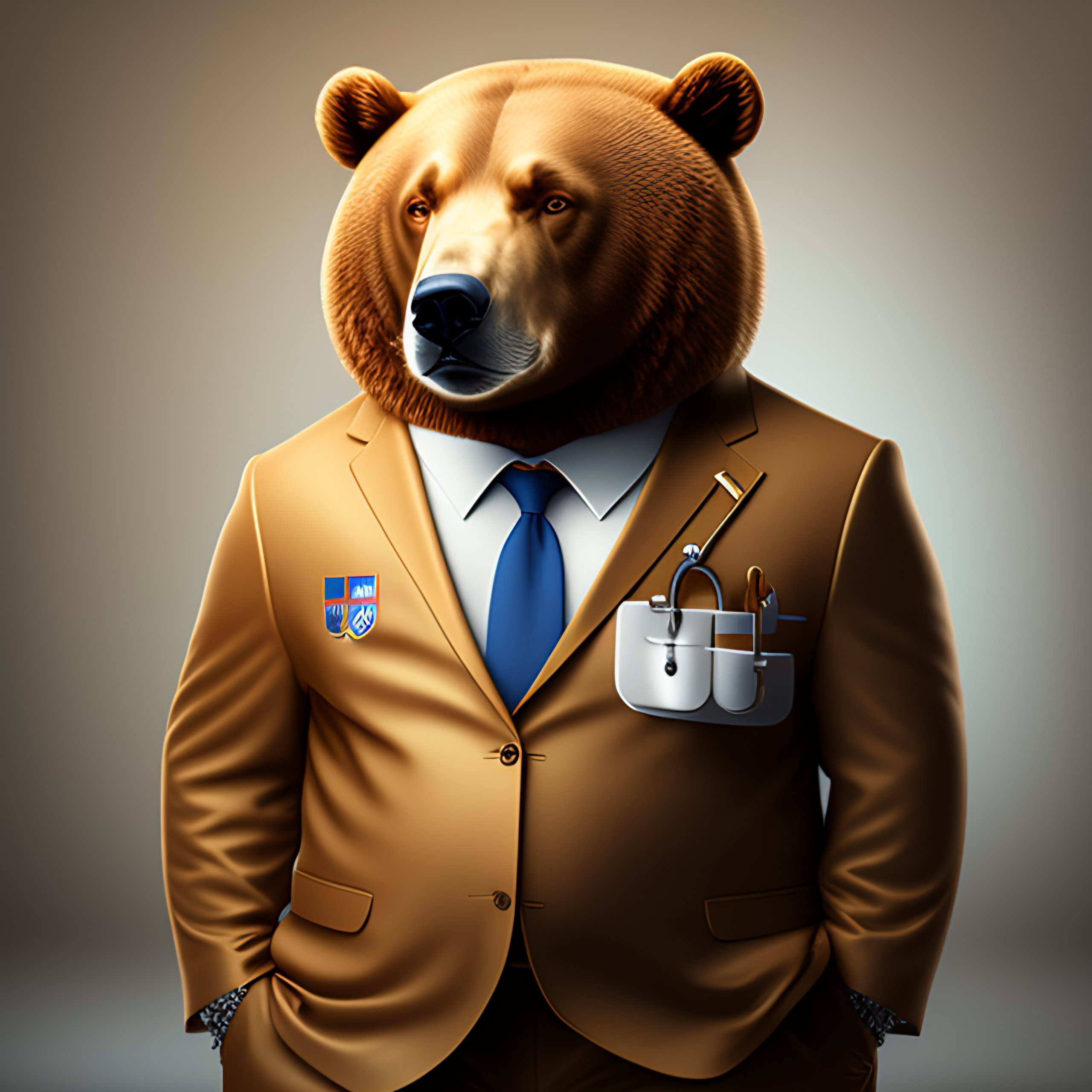 Lexica - An anthropomorphic bear in a doctor's suit