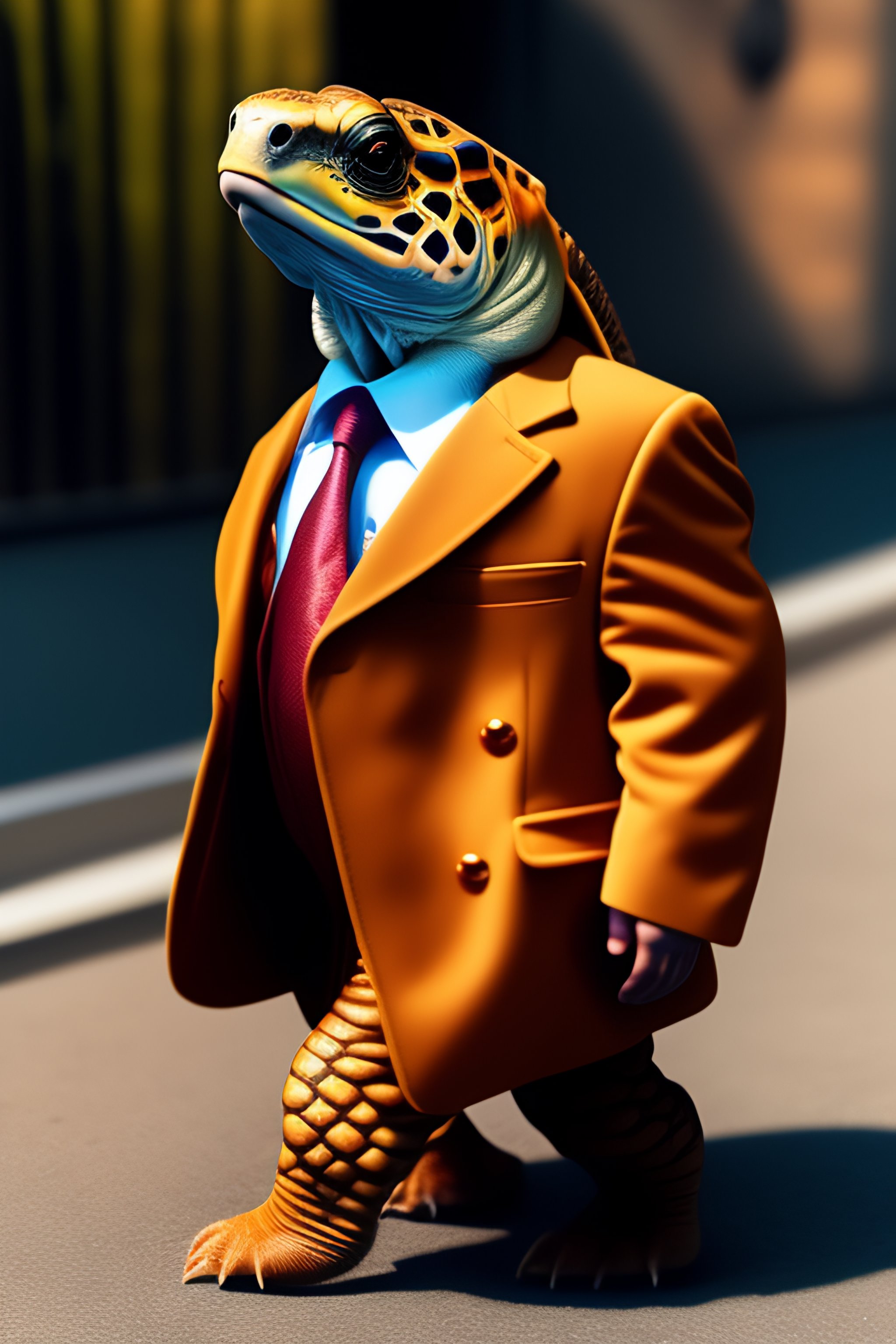 Lexica - Humanoid tortoise in a suit
