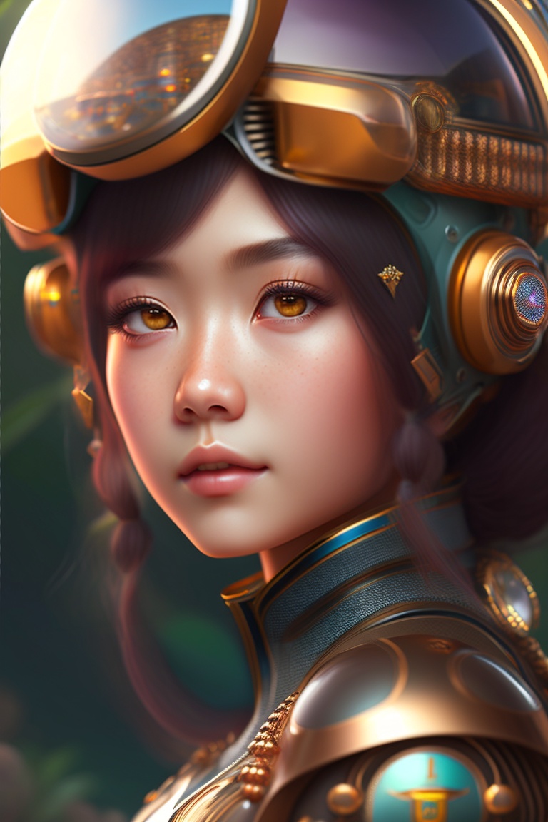 Lexica - Solarpunk girl kawaii wearing oculus, ultra realistic, concept ...