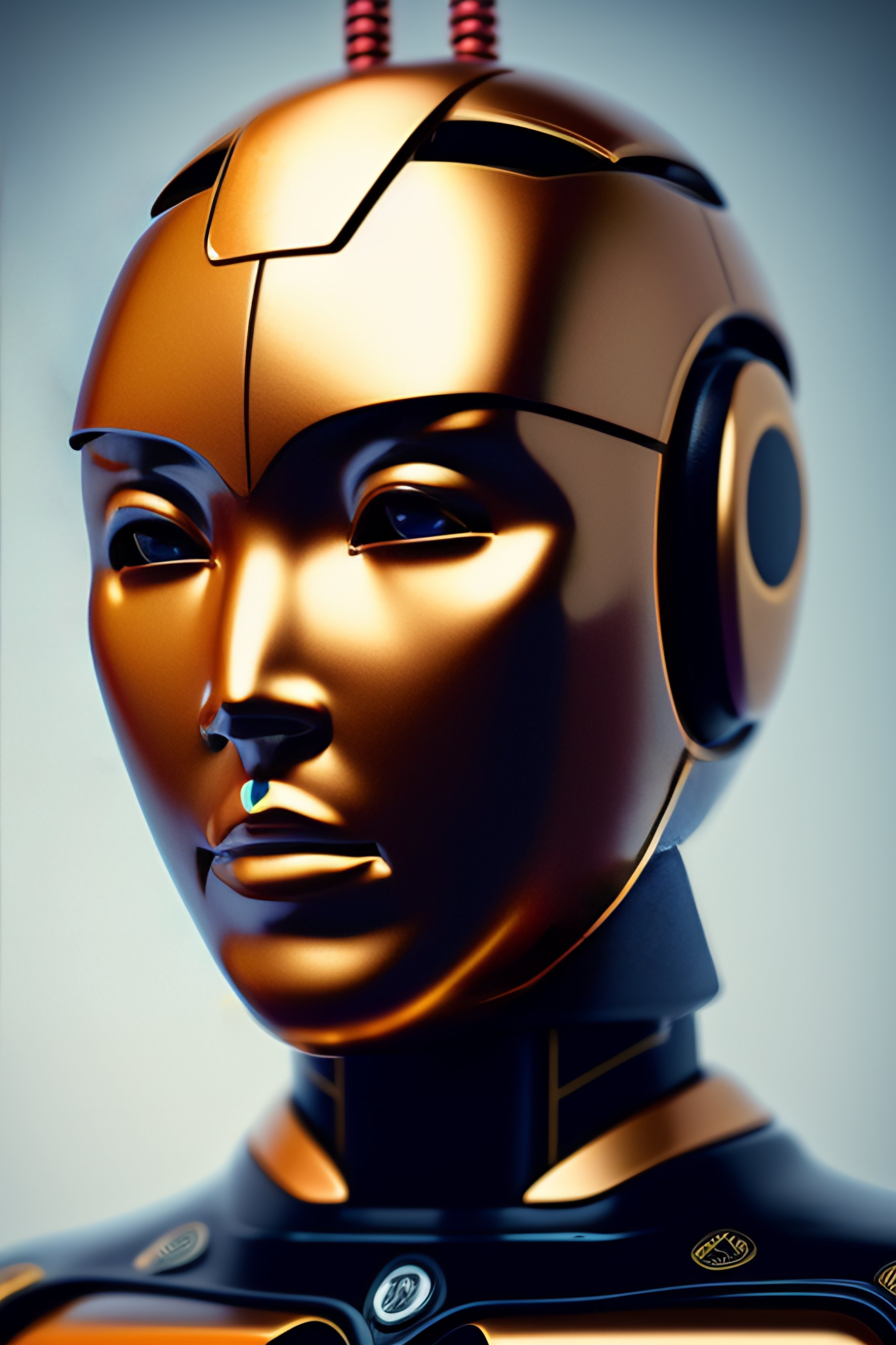 Lexica - Punching bag humanoid robot human face