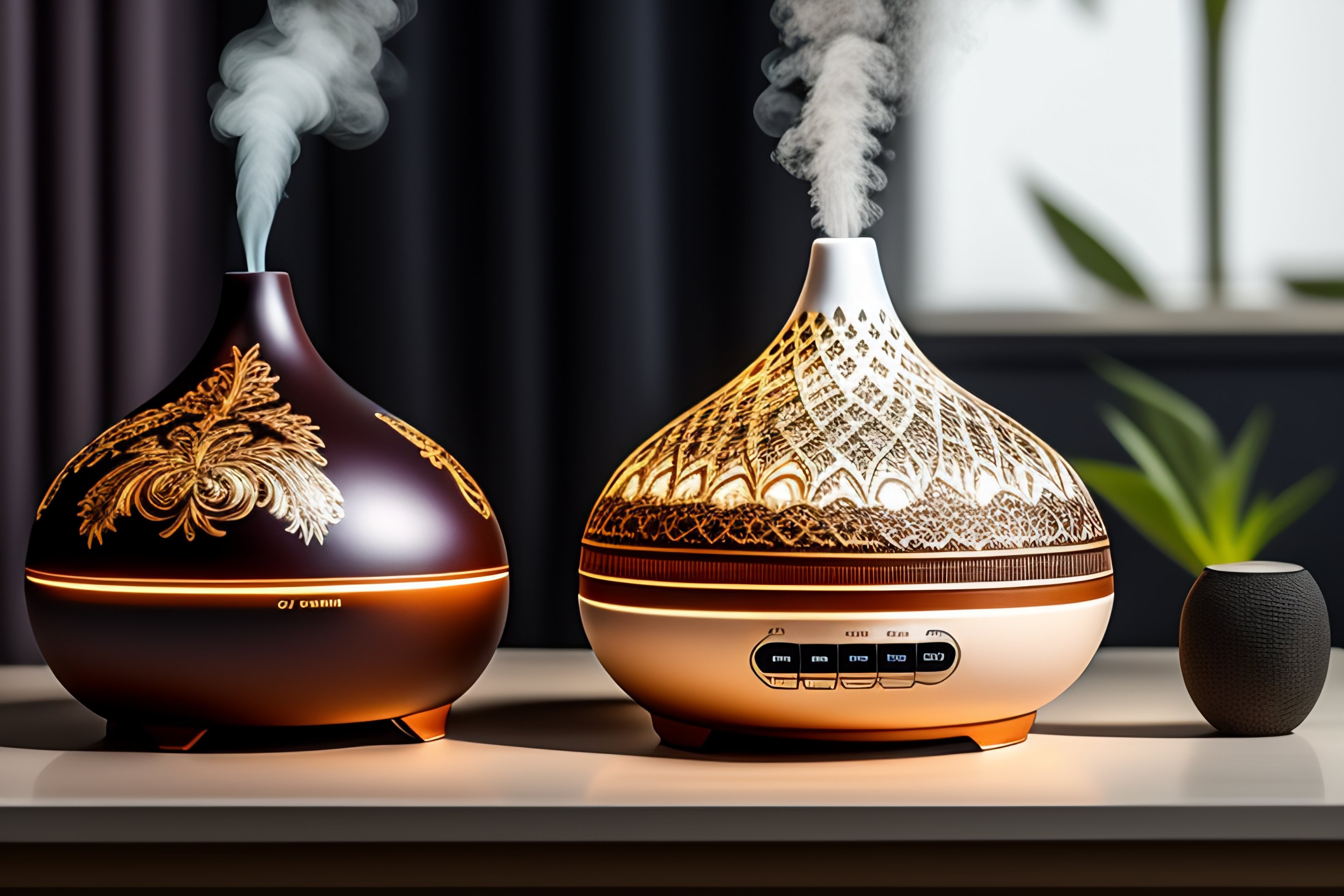 Lexica - Professional product photo of a ceramic essential oil diffuser ...