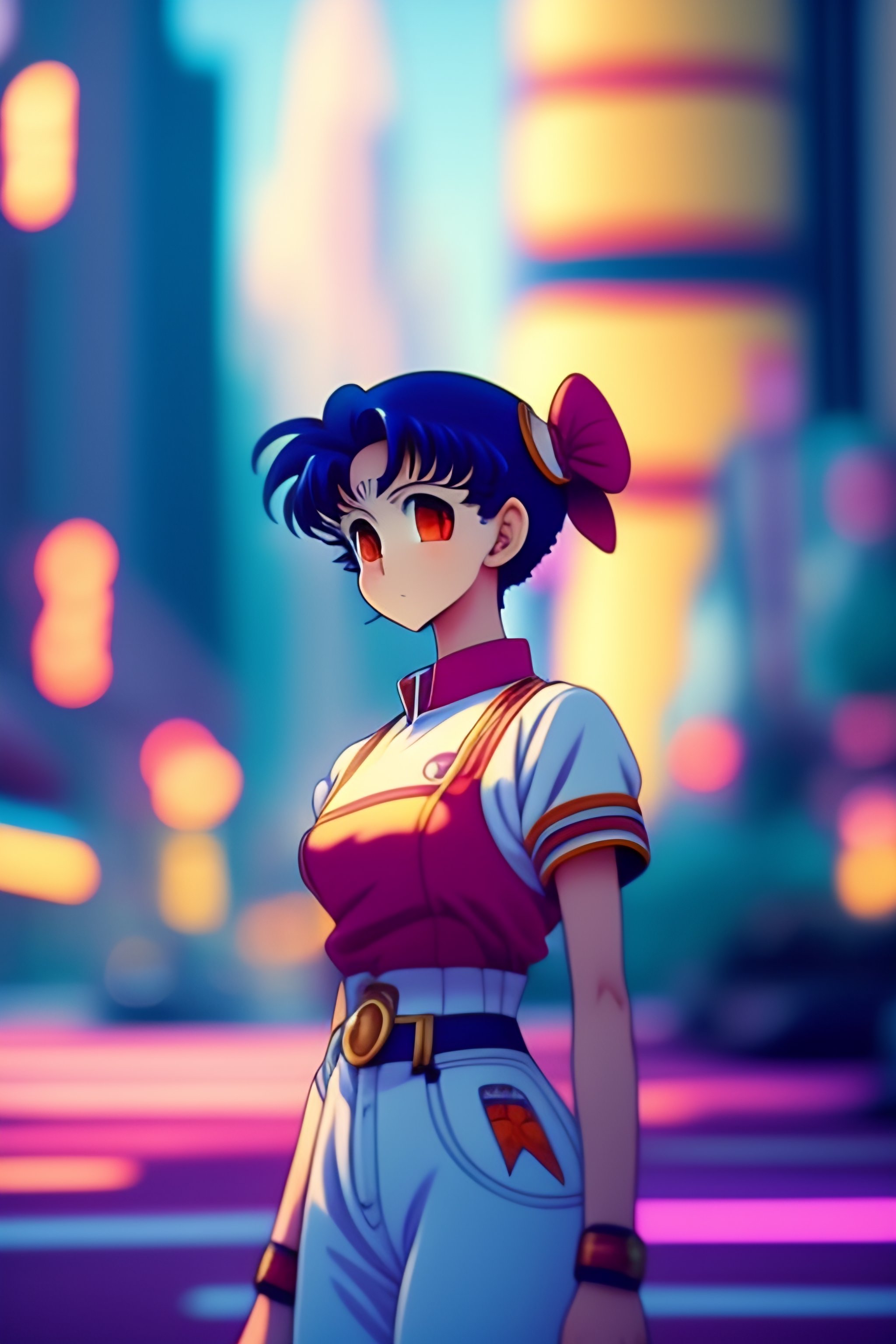 Lexica - 90's anime vintage anime screenshot joyful without cloths girl ...