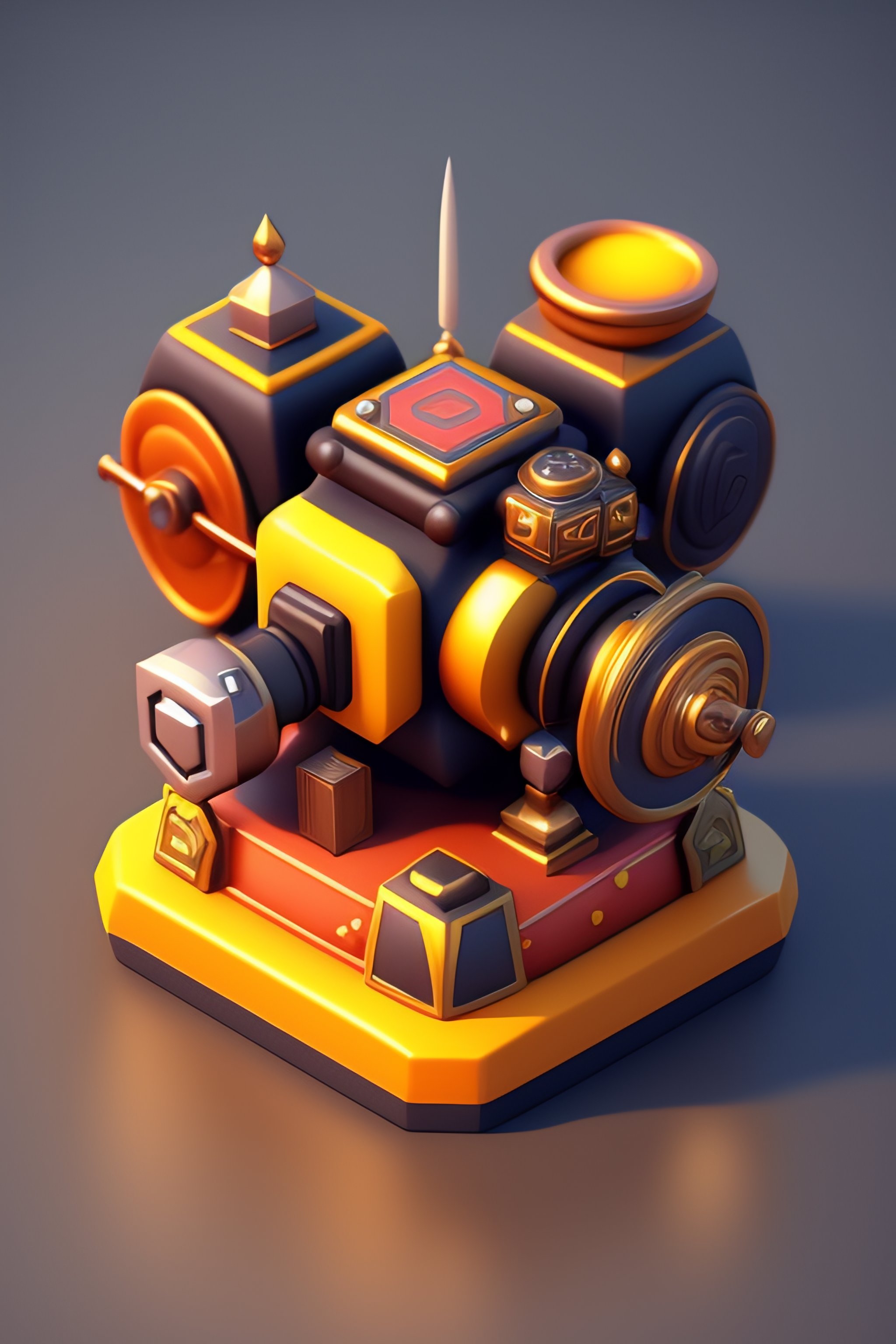 Lexica - Isometric chubby 3 d game cannon, with detailed, clean ...