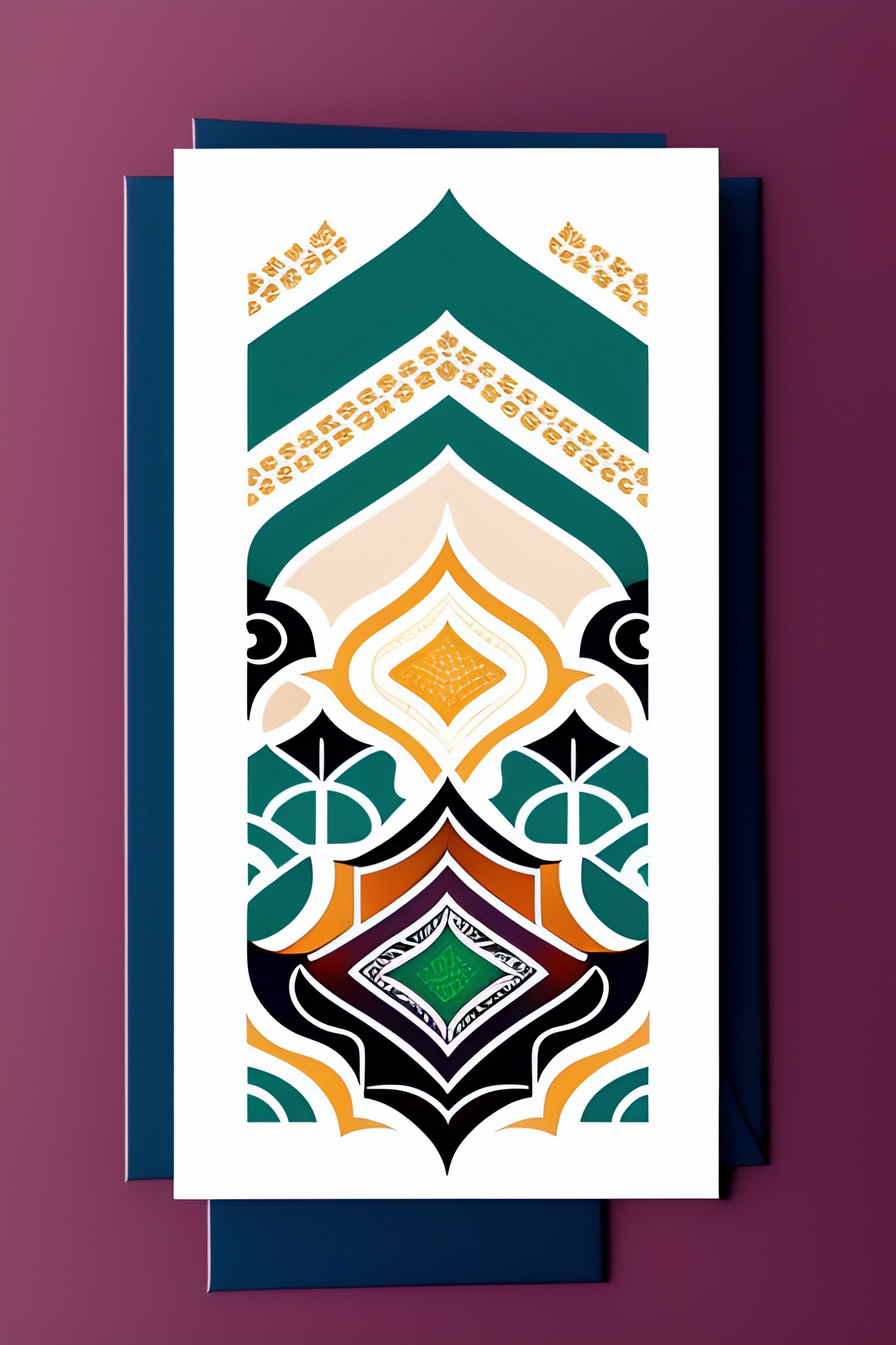 Lexica - Modern minimalistic Islamic greeting card for eid with ...
