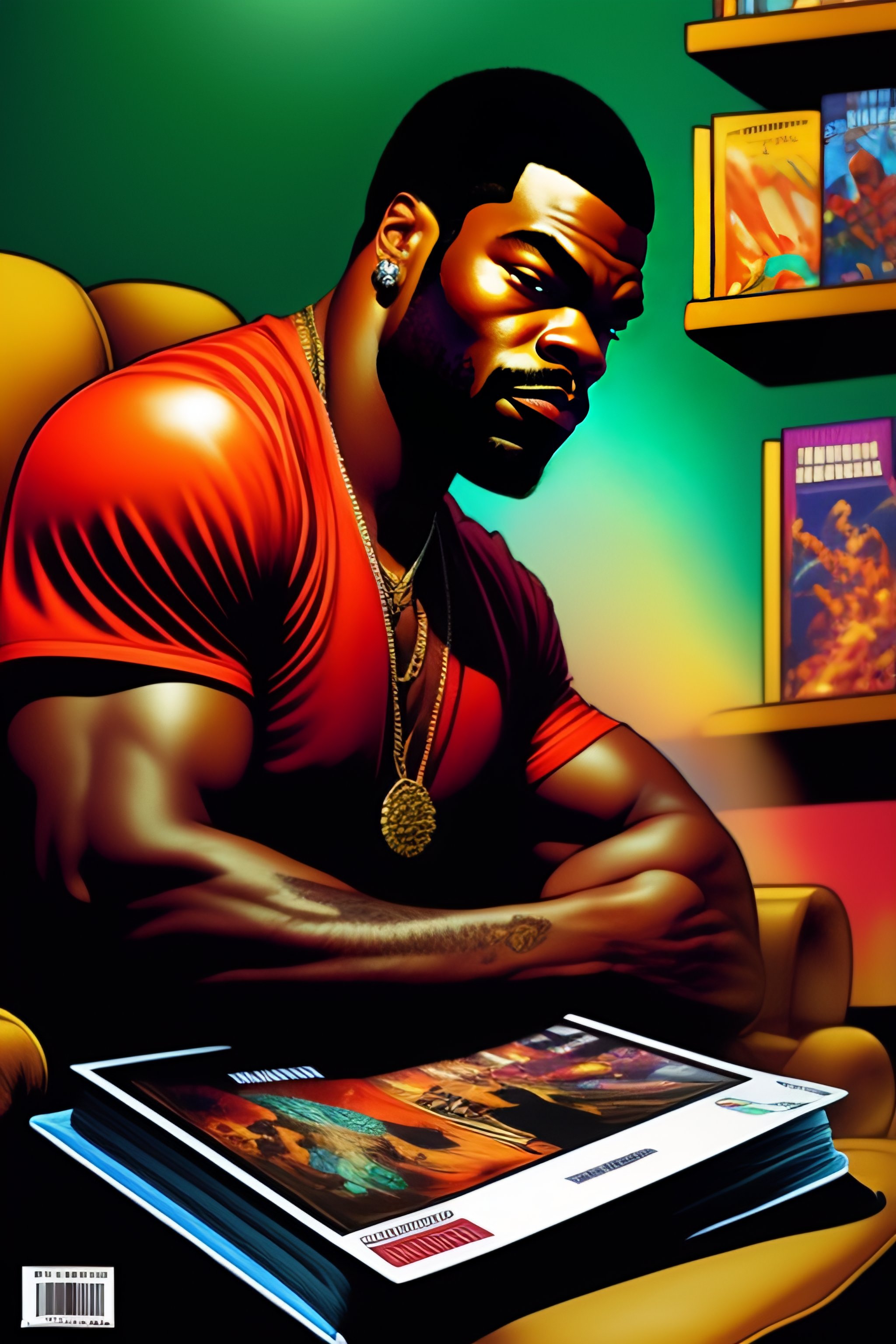 Lexica - Method man reading comic book