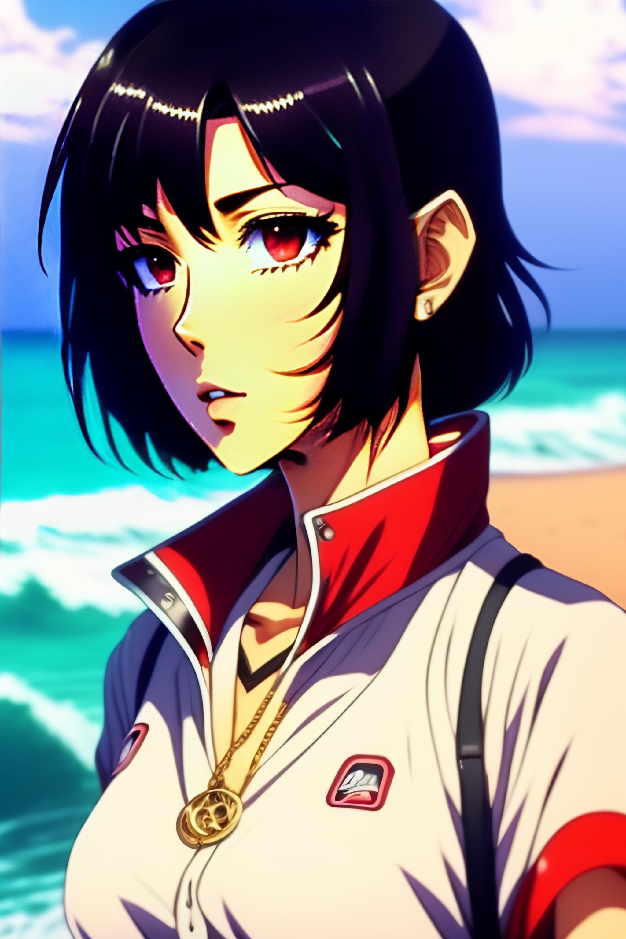 Lexica - 90s anime vintage athletic tall cute shy mikasa Ackerman with ...