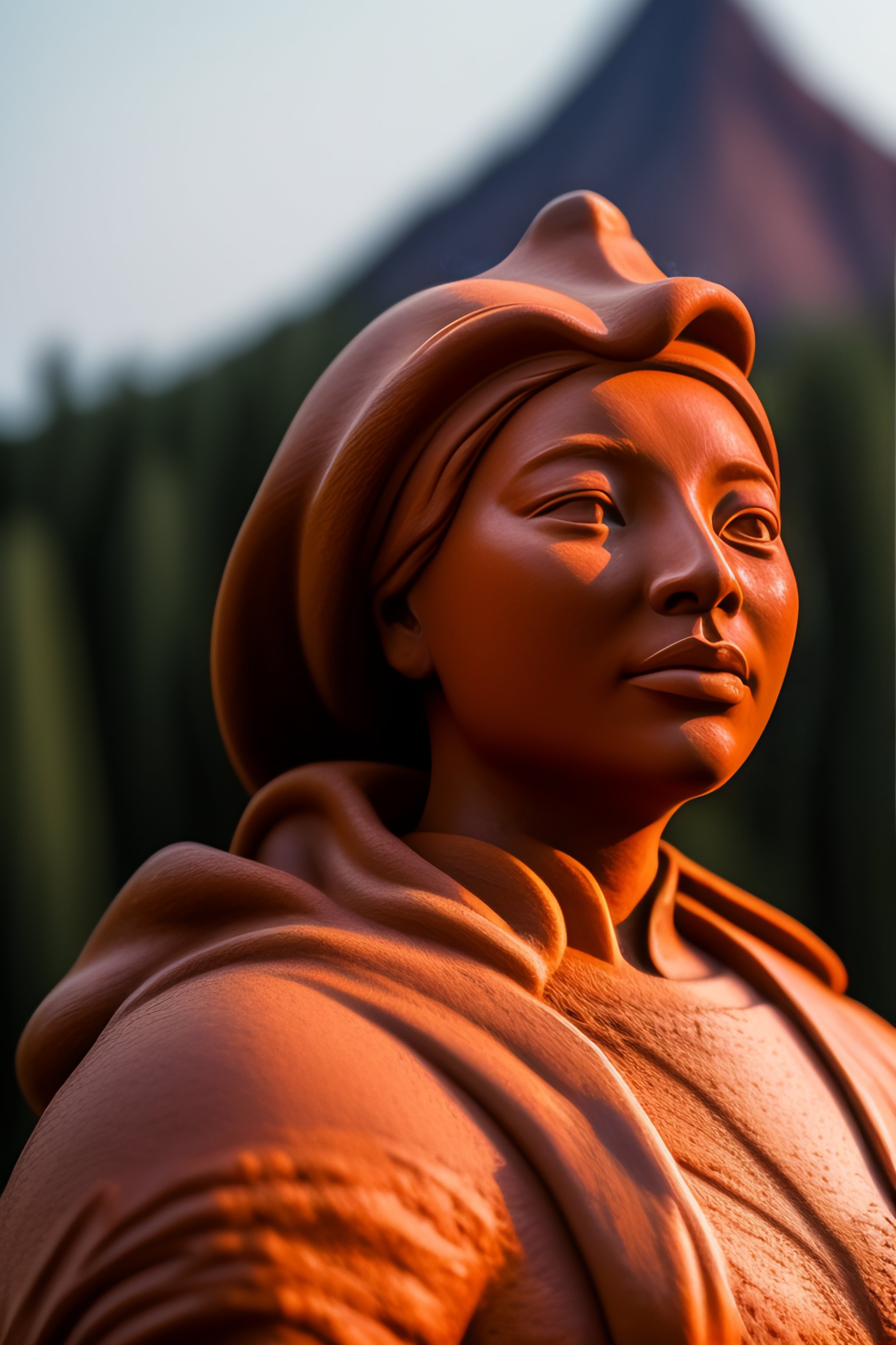 Lexica - Clay human sculpture