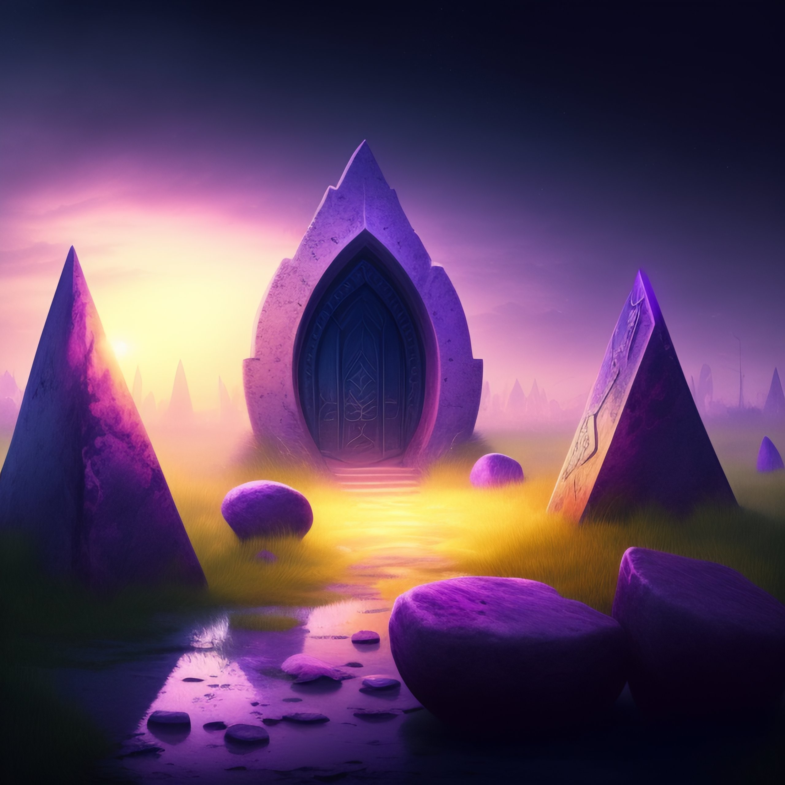 Lexica - Mystical background, debris, stones, fantasy art, gloomy ...