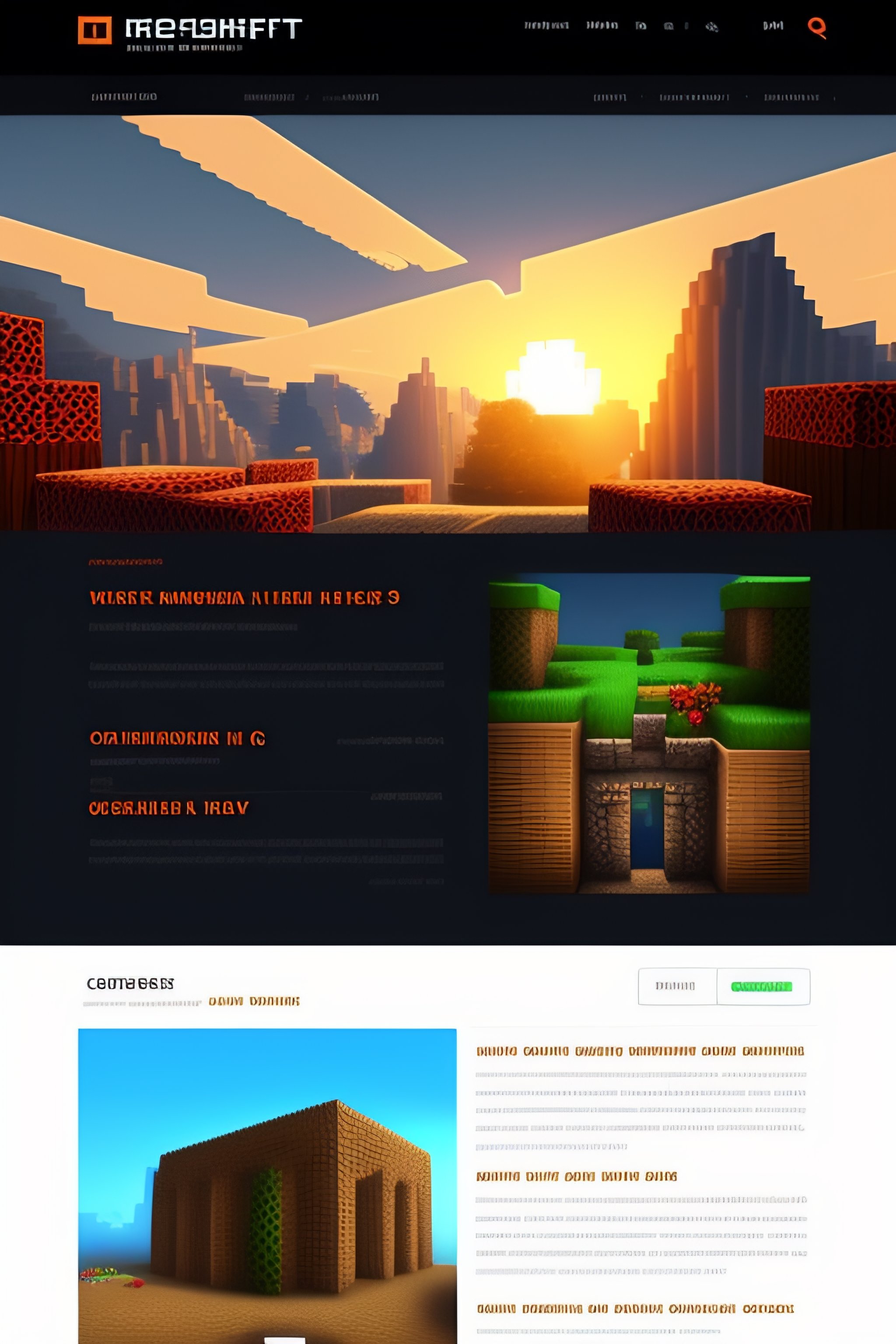 Lexica - Draw design for minecraft website