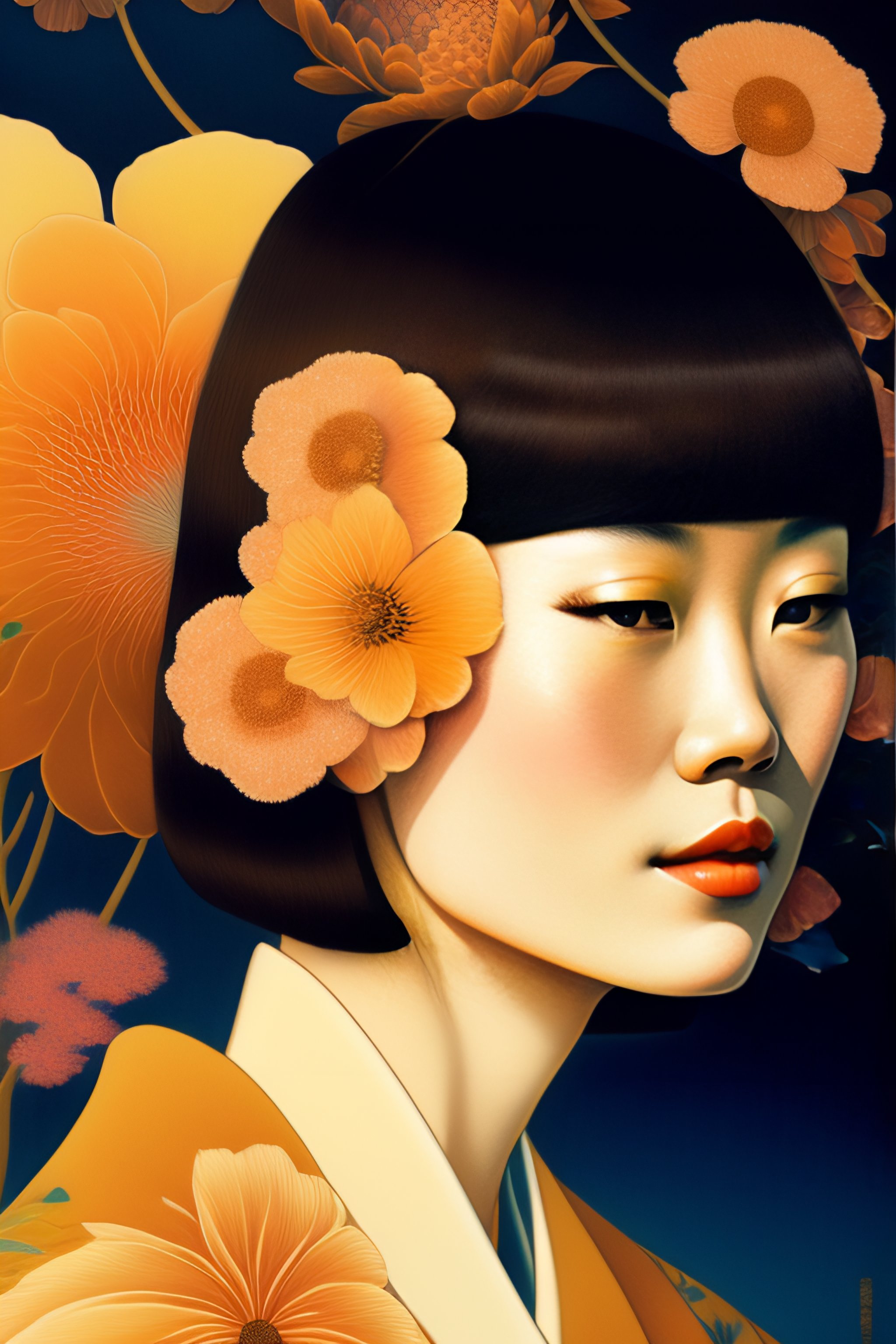 Lexica - “ olaf scholz portrait by ikenaga yasunari and ayana otake and ...