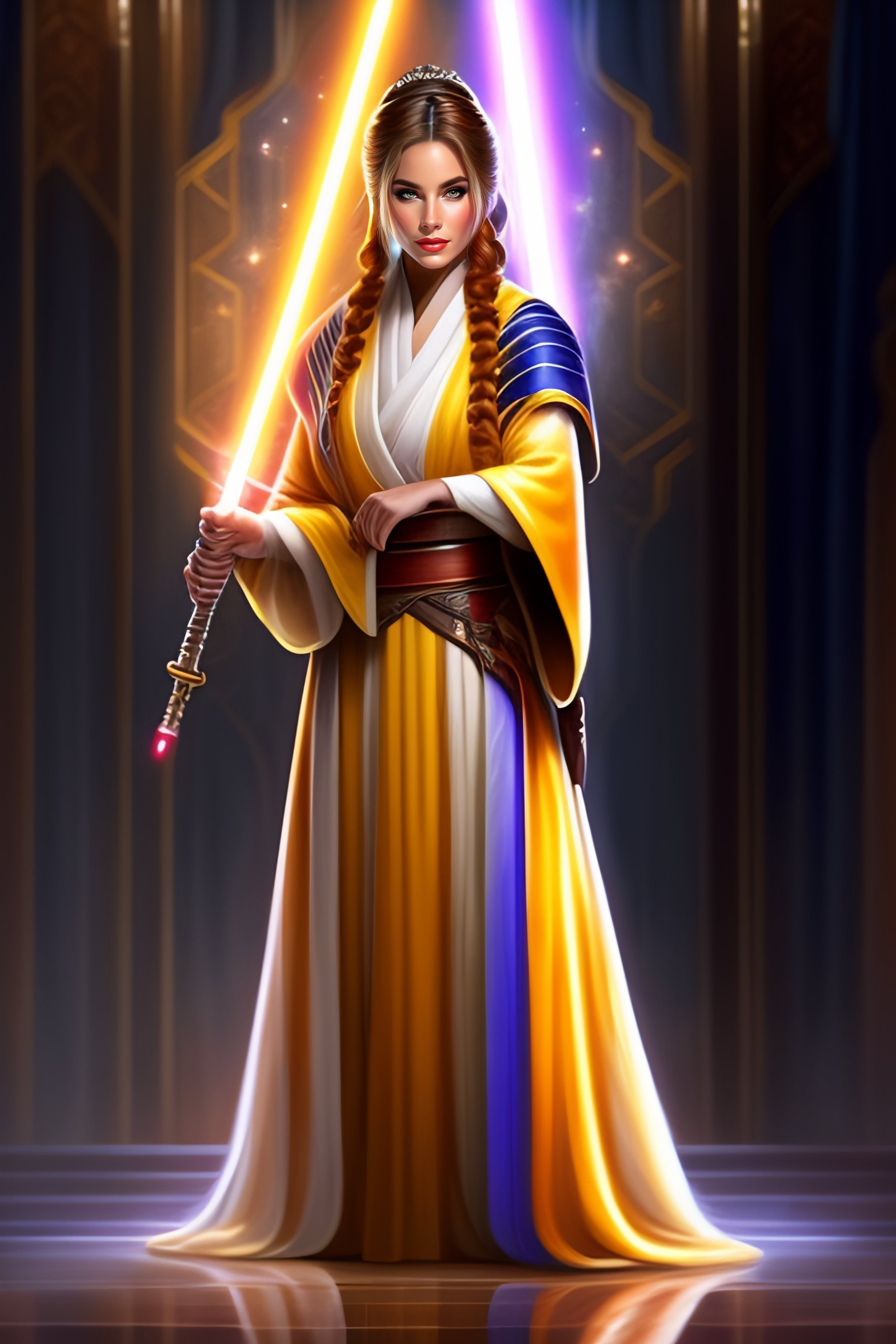 Lexica - Disney style A female jedi at her graduation Dressed in her ...