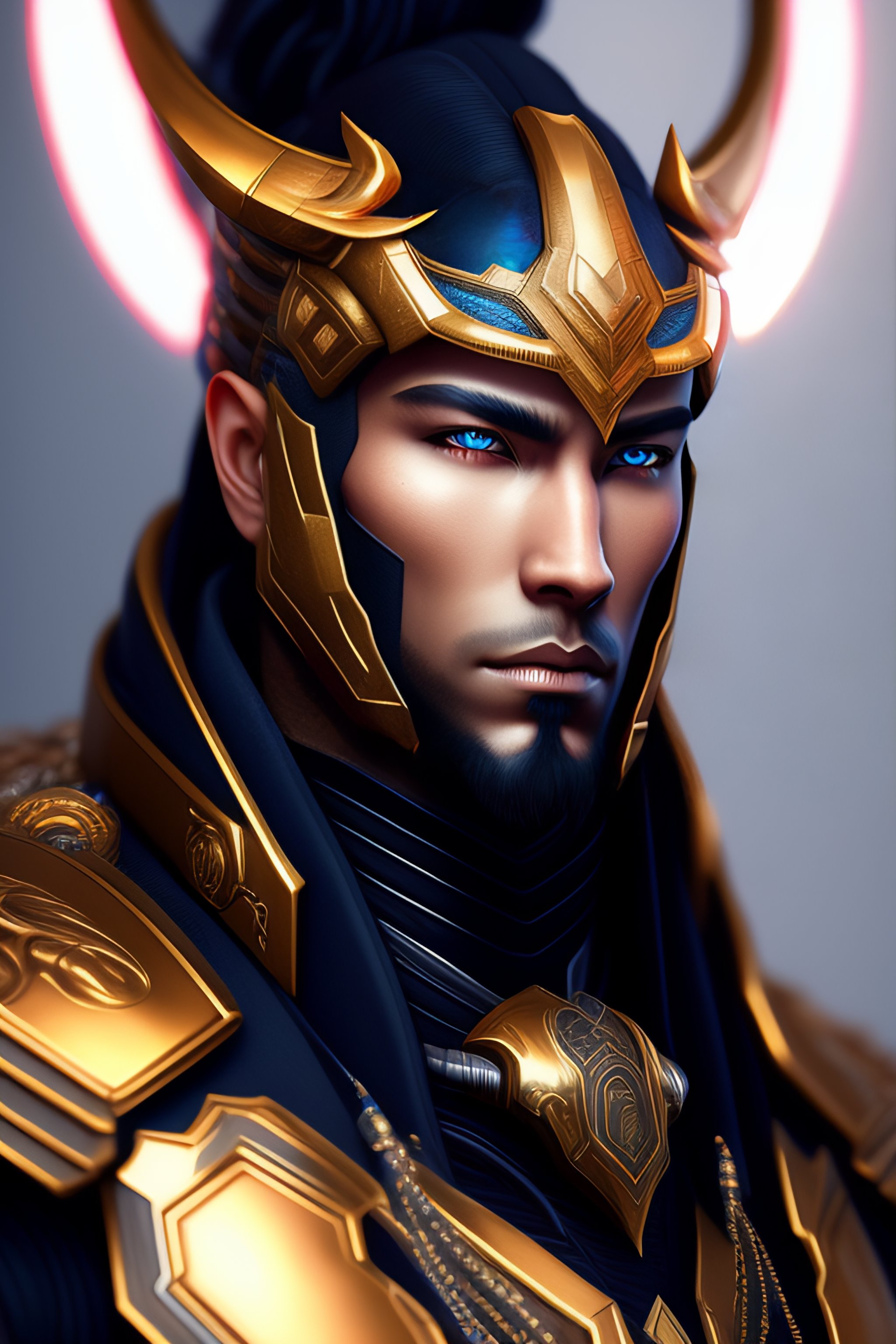 Lexica - Symmetry!! portrait of cyberpunk alien male emperor mecha in ...