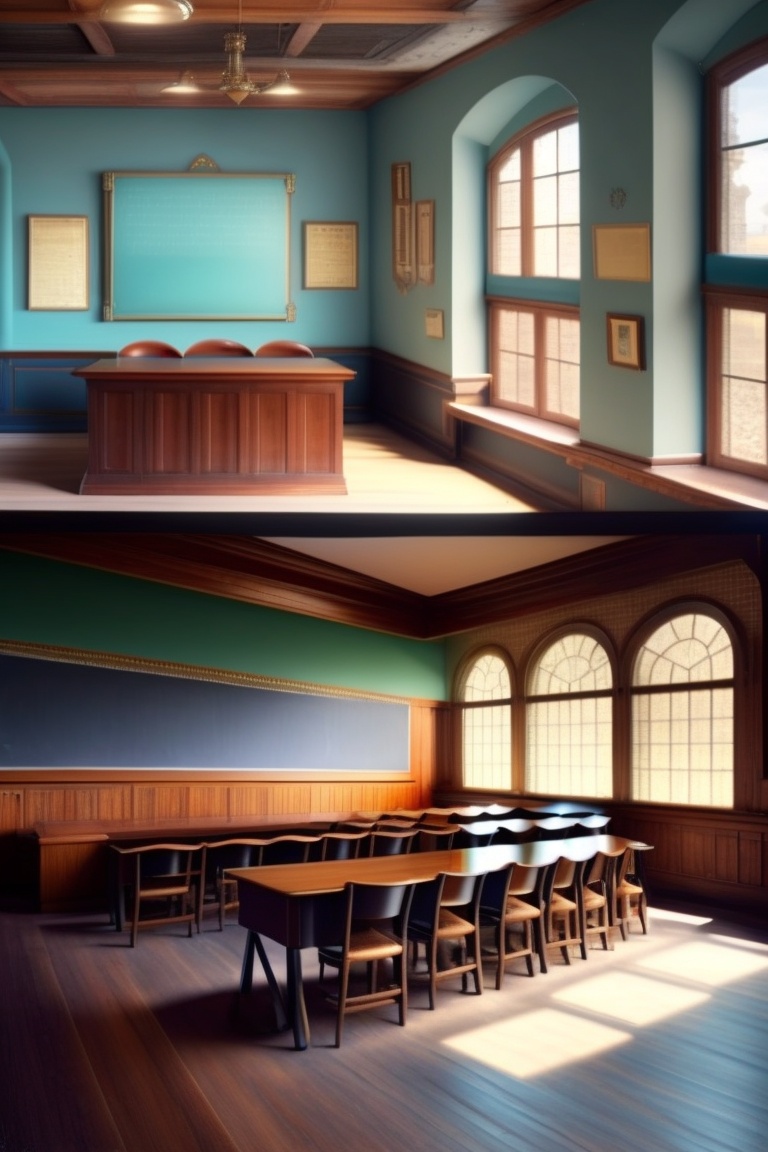 Lexica - A photo of an old classroom from about the 1930s You see the ...