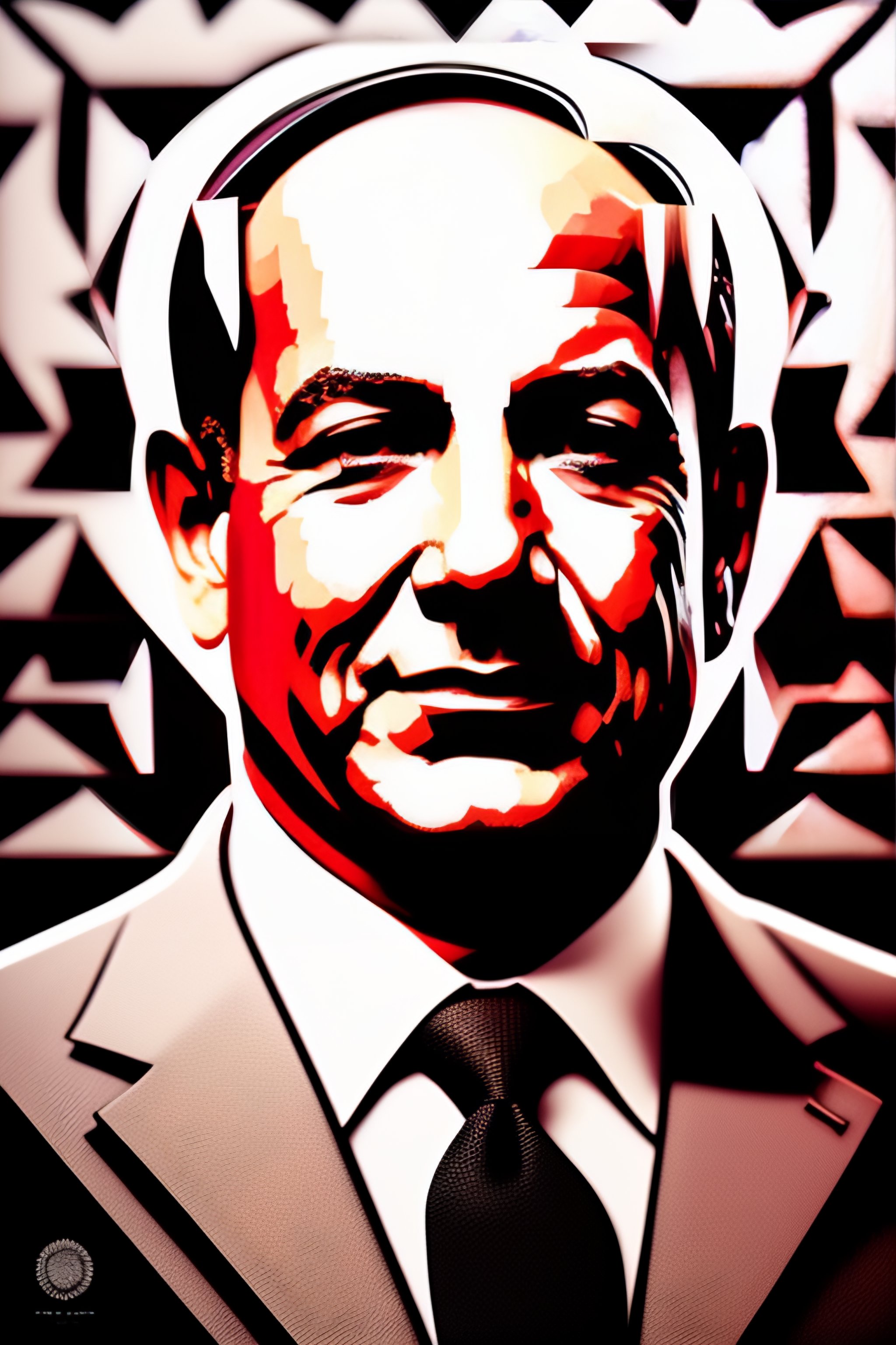 Lexica - Portrait of benjamin netanyahu, PaperCut style
