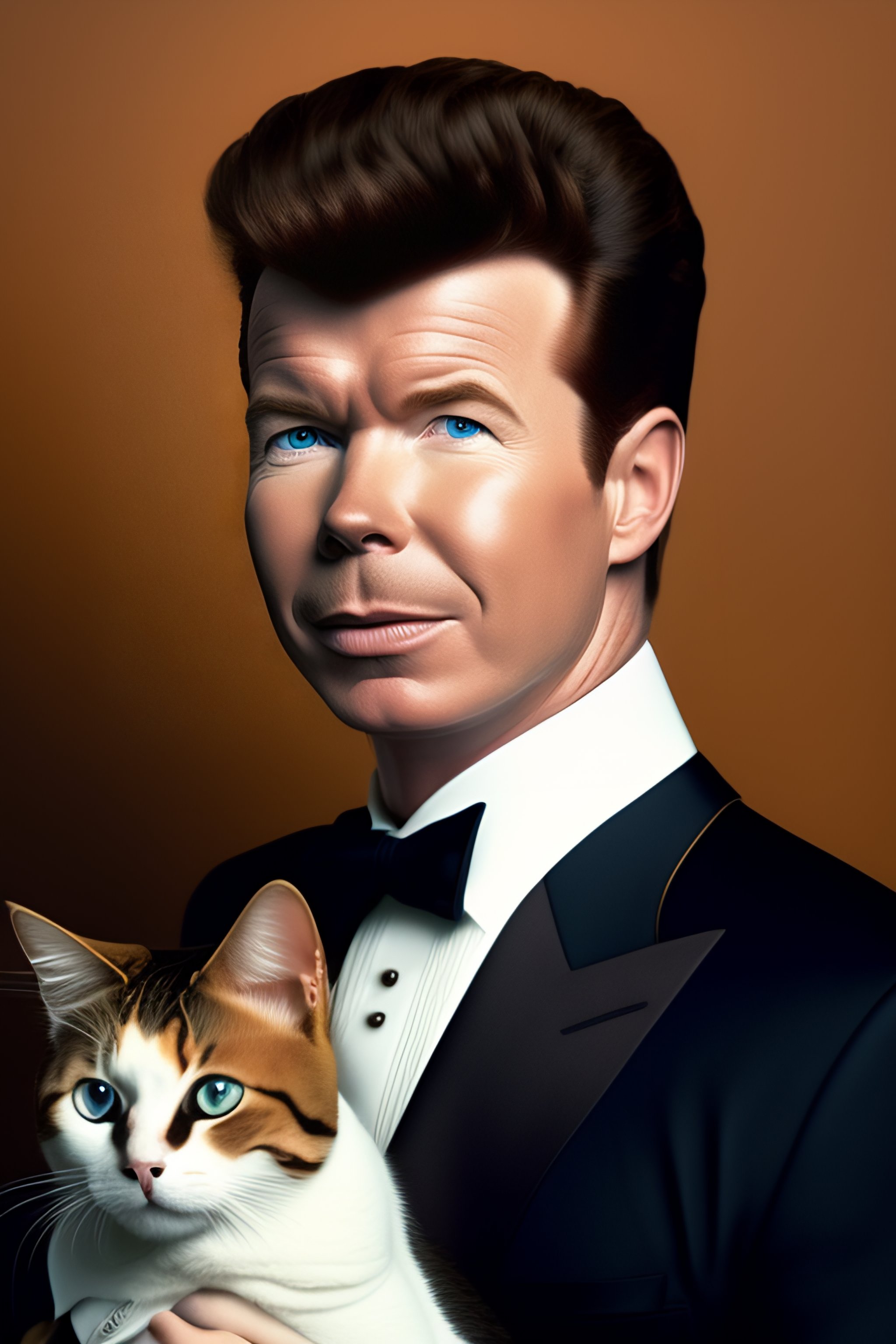 Lexica - Rick Astley as a cat