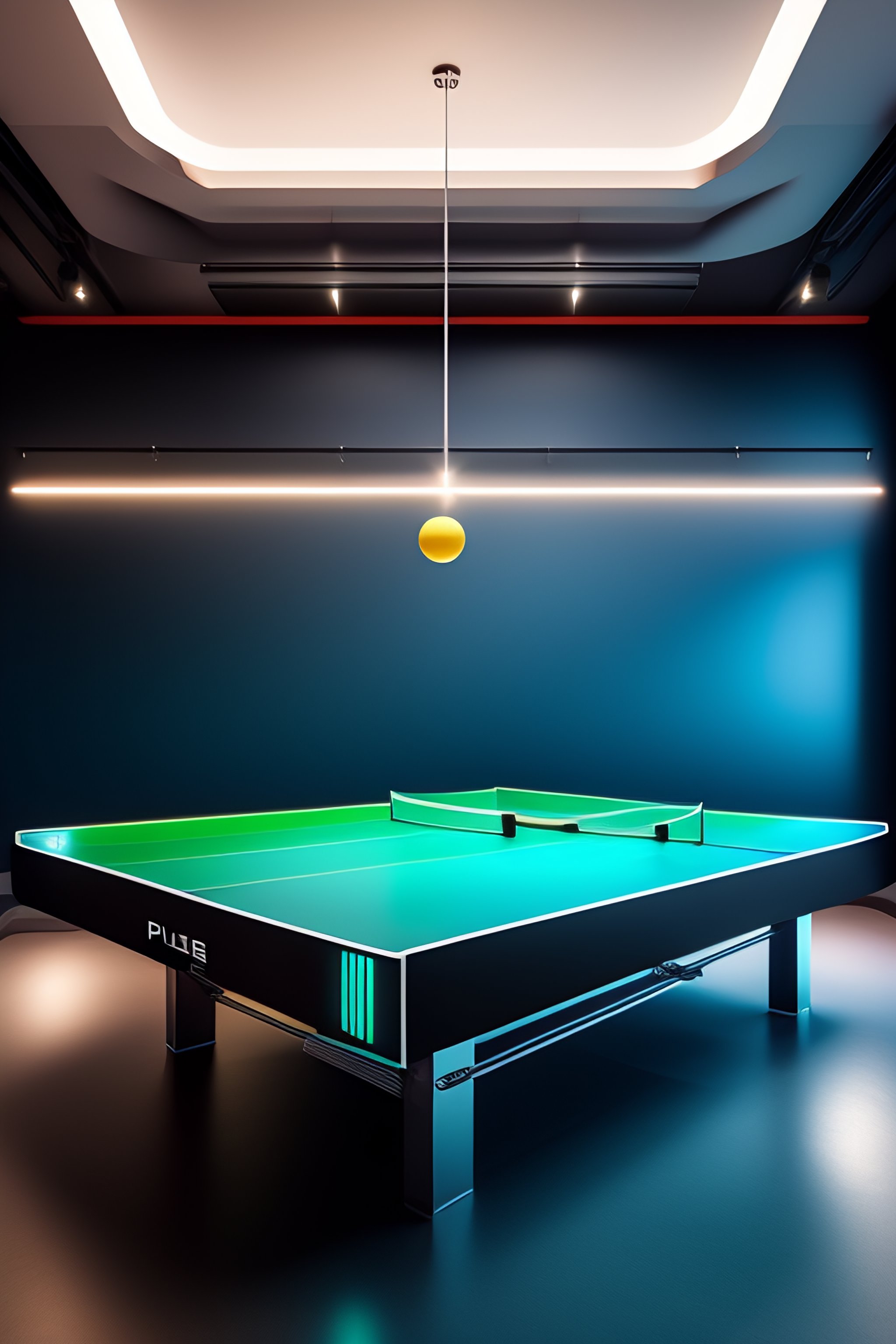 Lexica - A cyberpunk ping-pong table