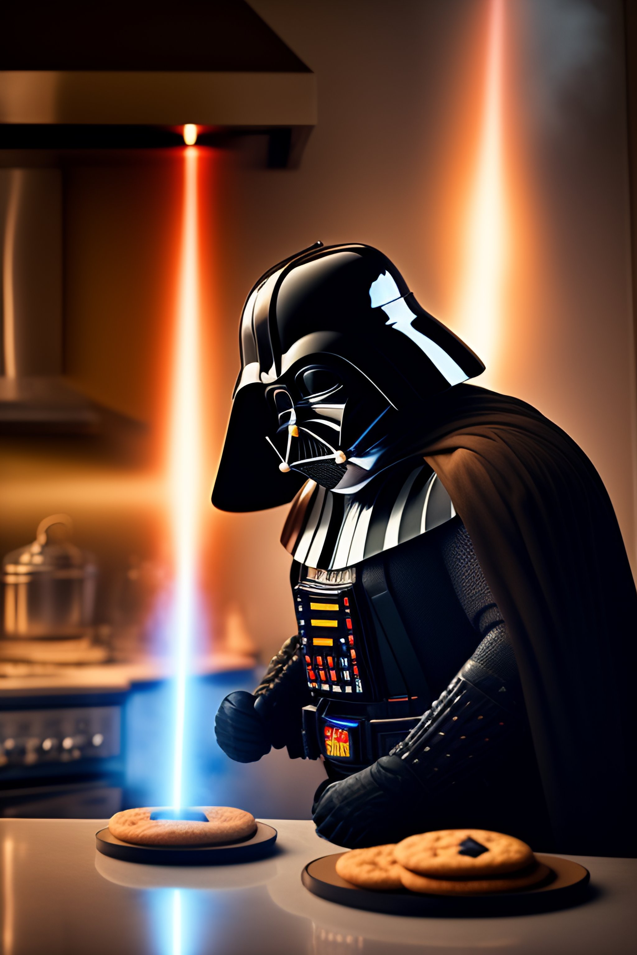 Lexica - Darth vader cooking some cookies