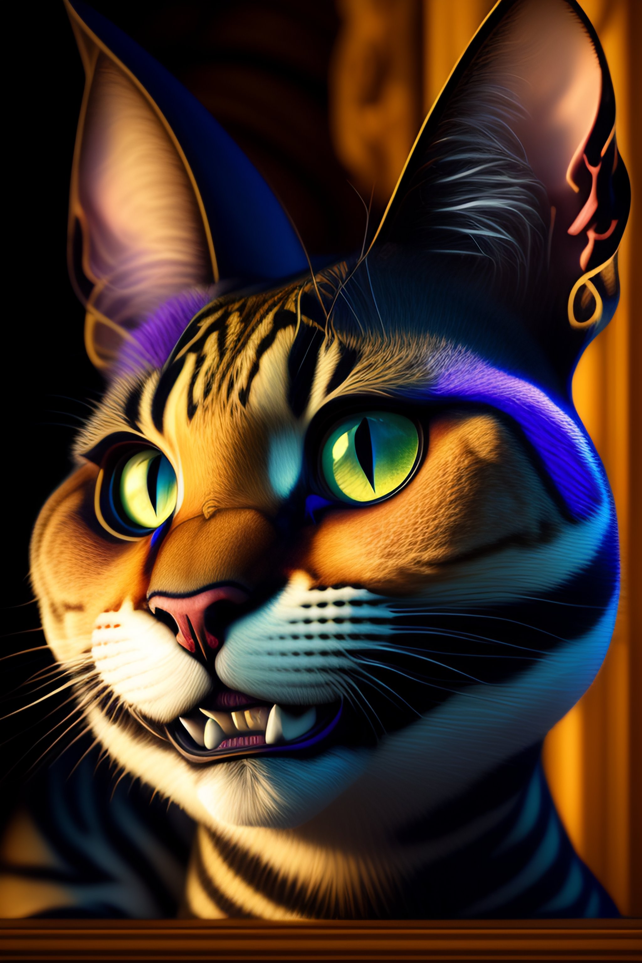 Lexica - Portrait of the cheshire cat (from alice in wonderland) - a ...