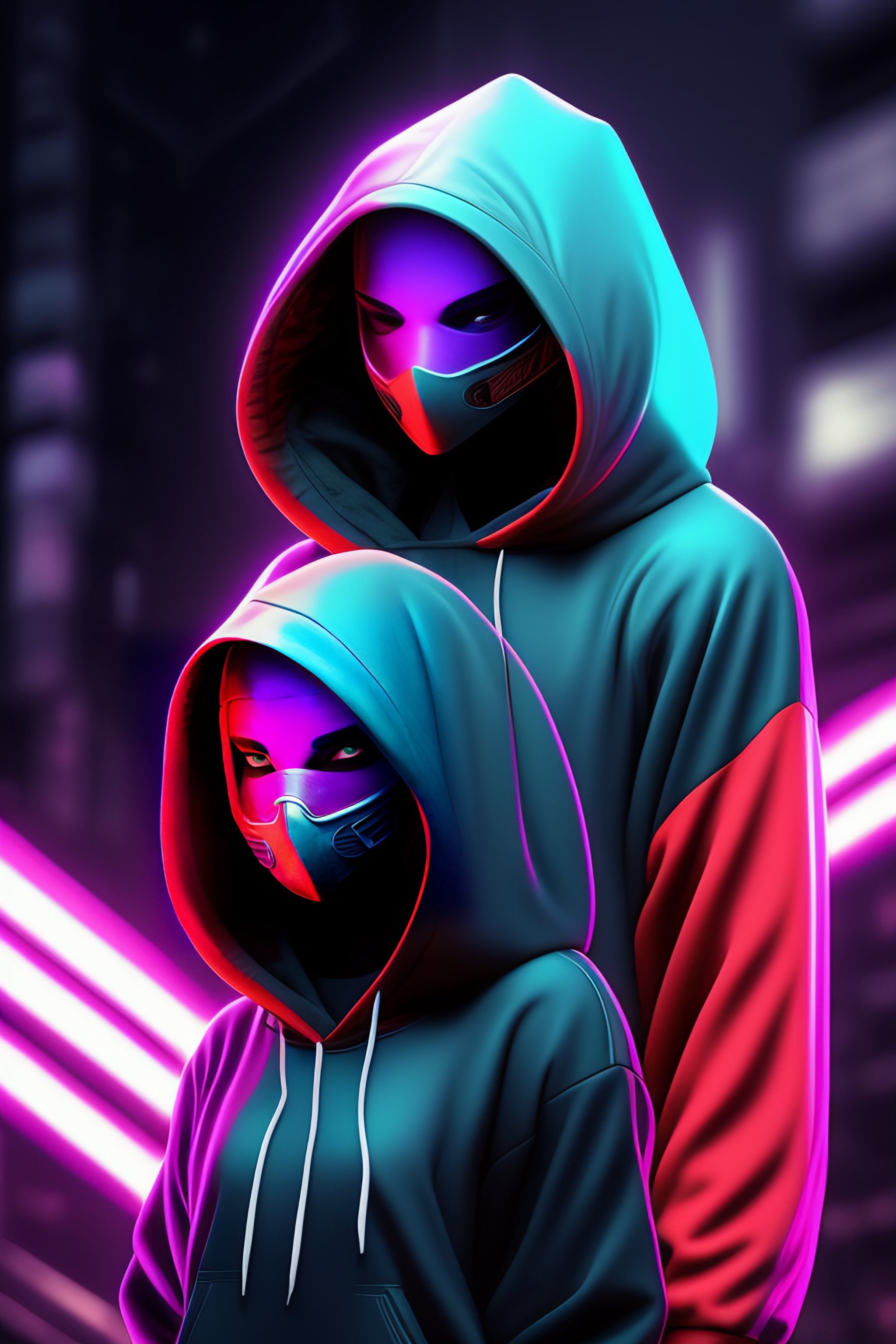 Lexica - Hoodie streetwear, concept art, a group of creepy evil ...