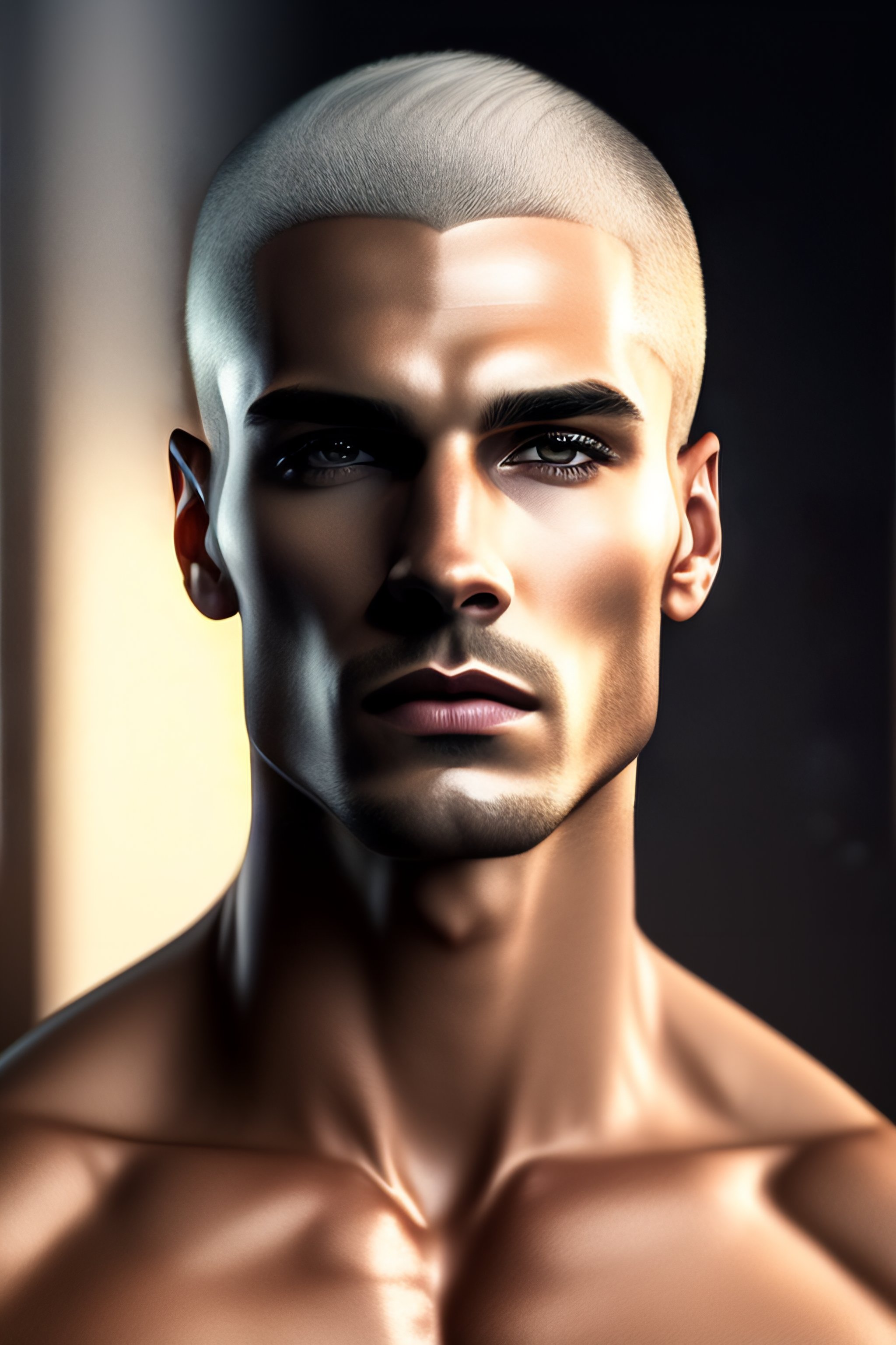 Lexica - A white skin man, with a face of a snake, men body, fit ...