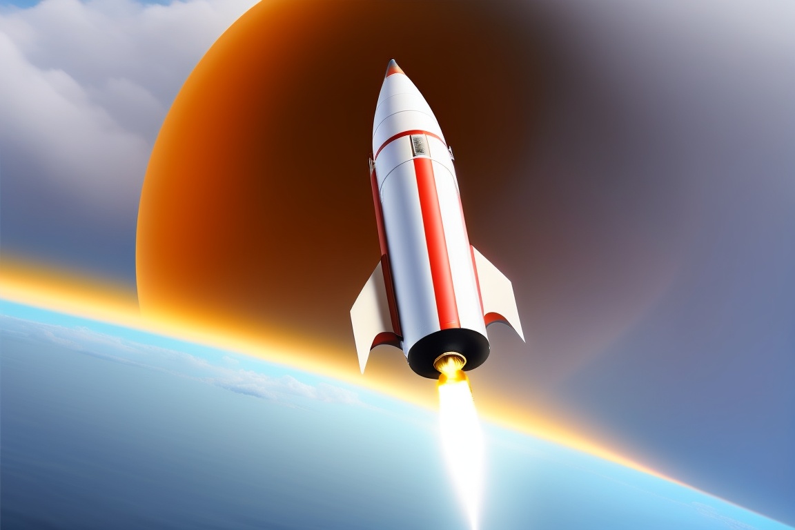 Lexica - Use animation or stock footage to represent the rocket launch, depicting the moment ...