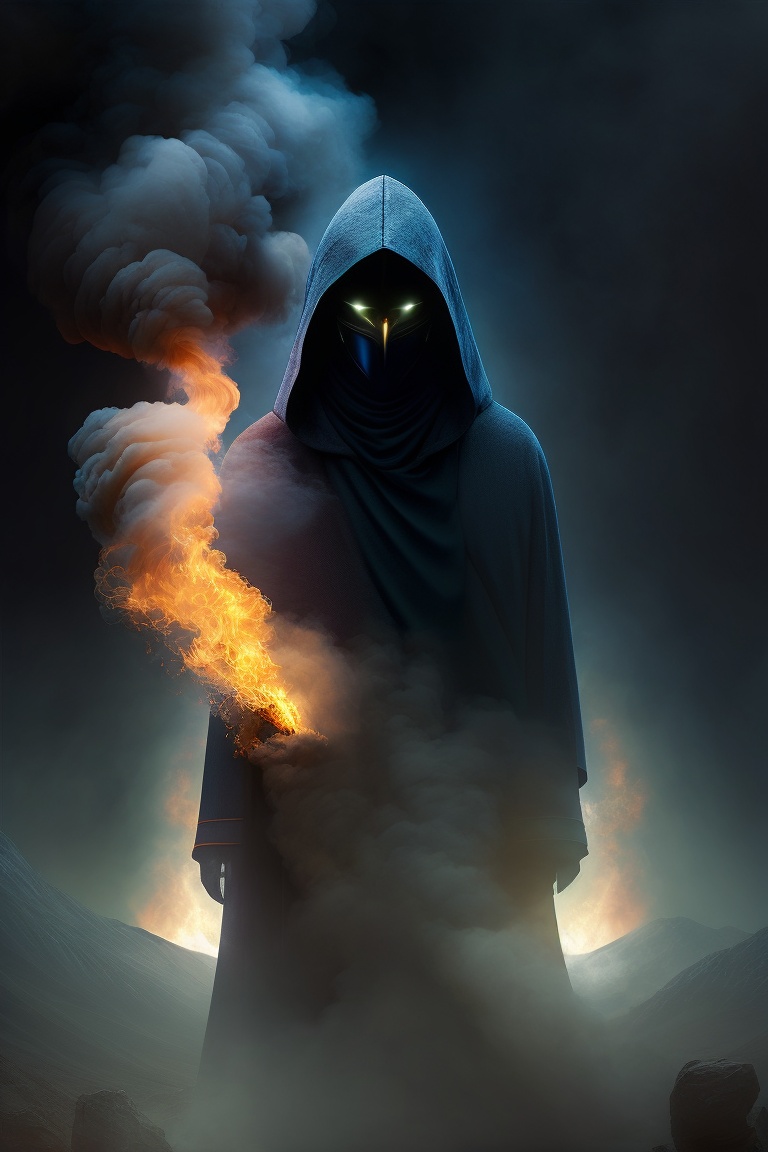 Lexica - Spectre creature, no face, scary, smoke and halom voodo cult ...