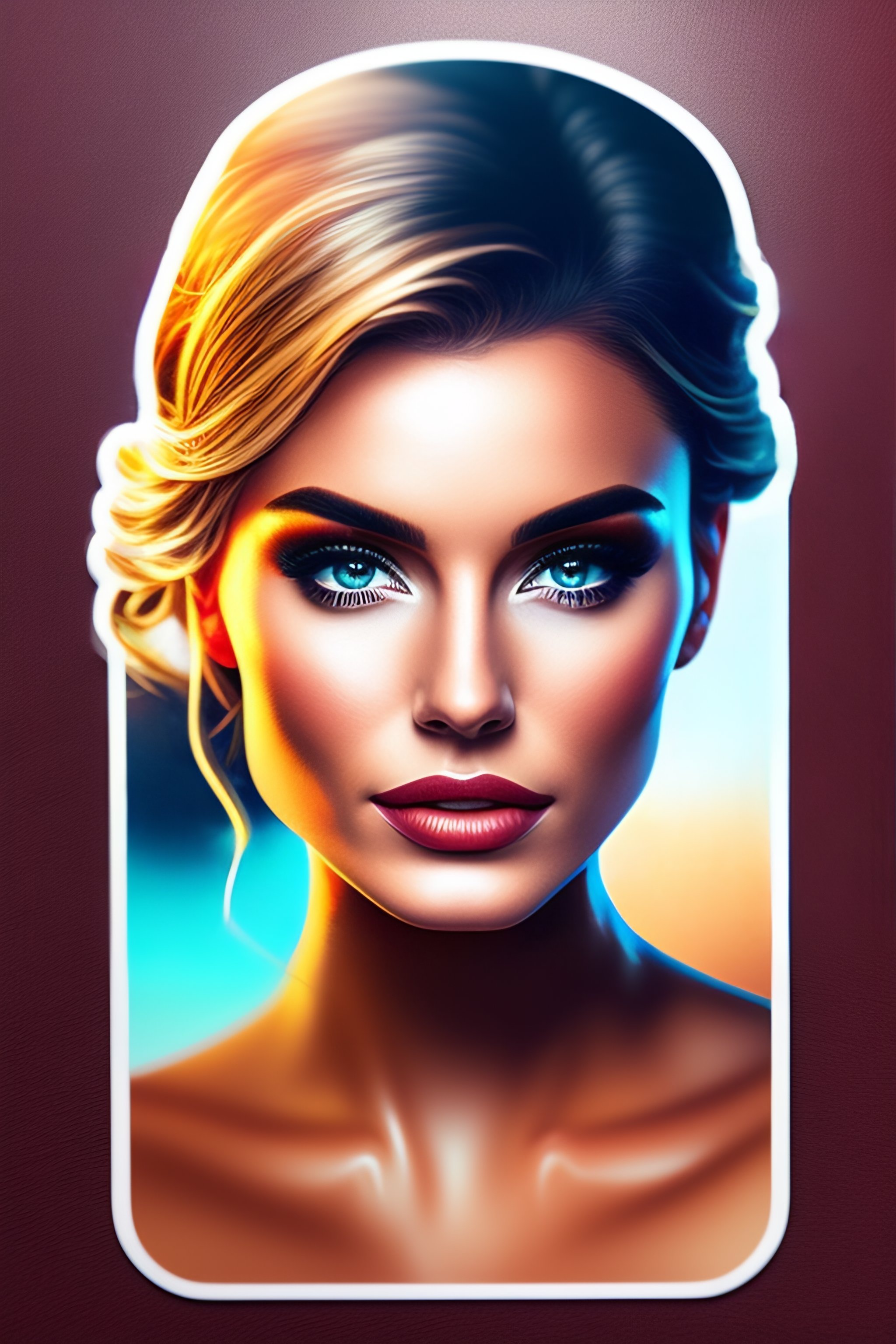 Lexica - Beautiful, woman, sticker