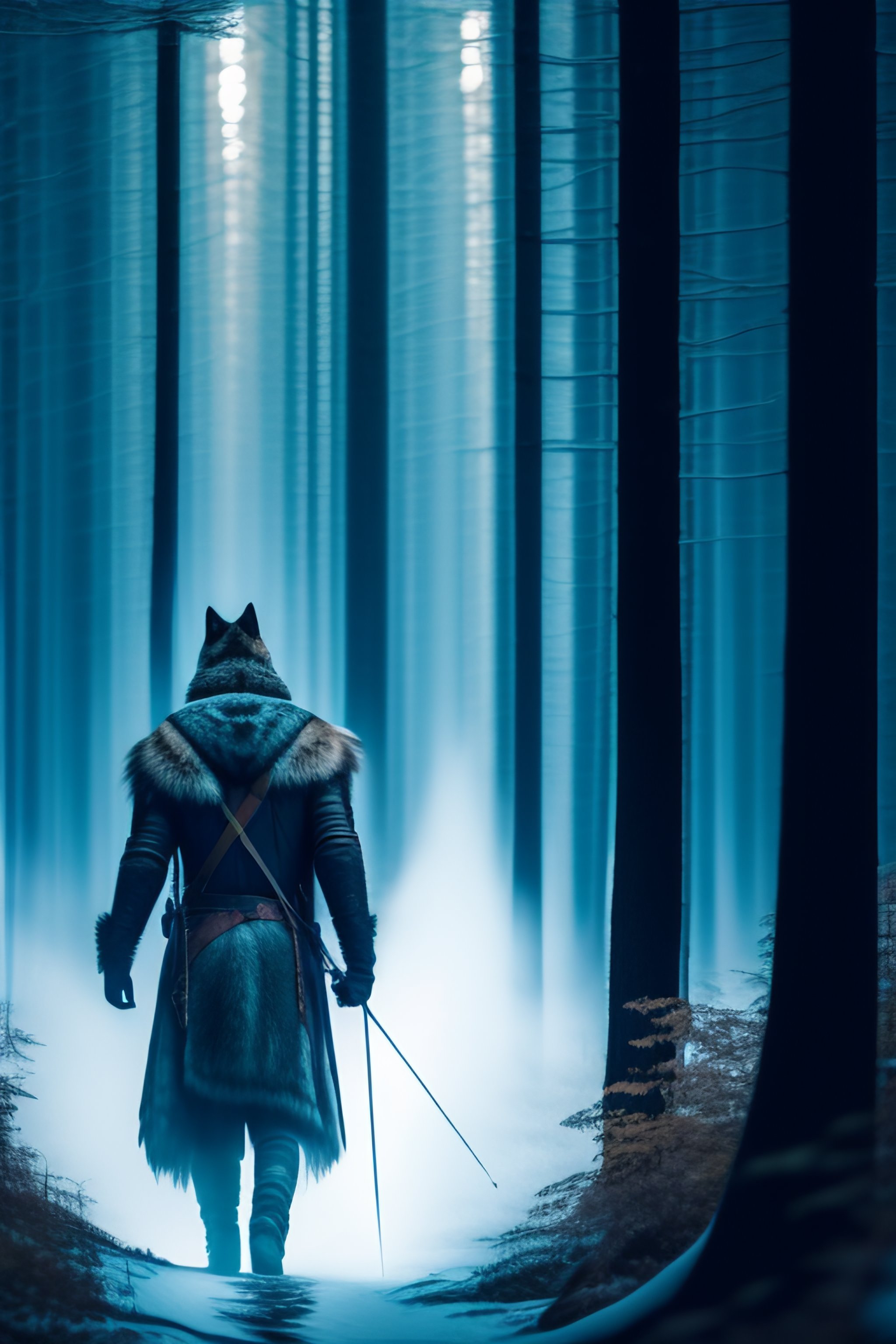 Lexica - A lone wolf in the woods with arrows in his back fighting for ...